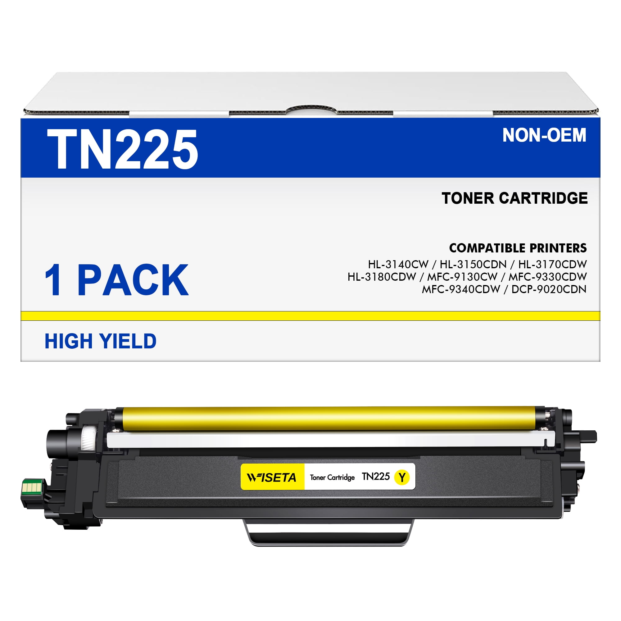 TN225 Yellow Toner Cartridges Replacement for Brother TN-225 TN225 ...