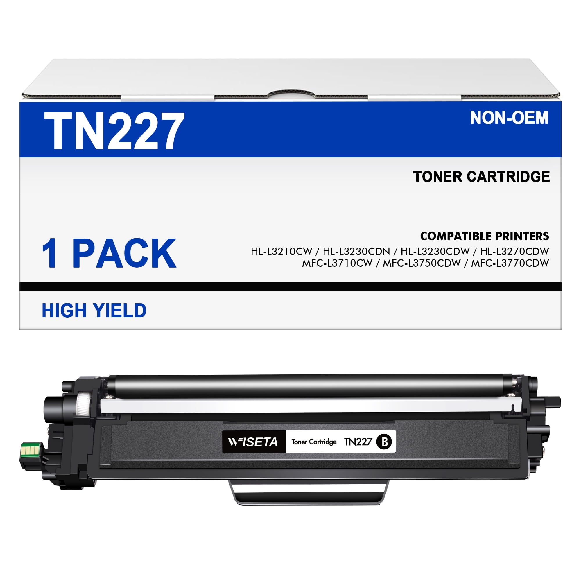 TN227 Black Toner Cartridge Compatible for Brother TN227 TN-227 TN227bk ...