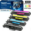 TN-227 High Yield Toner Cartridge 5-Pack Compatible for Brother TN227 ...