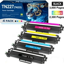 TN-227 High Yield Toner Cartridge 5-Pack Compatible for Brother TN227 ...