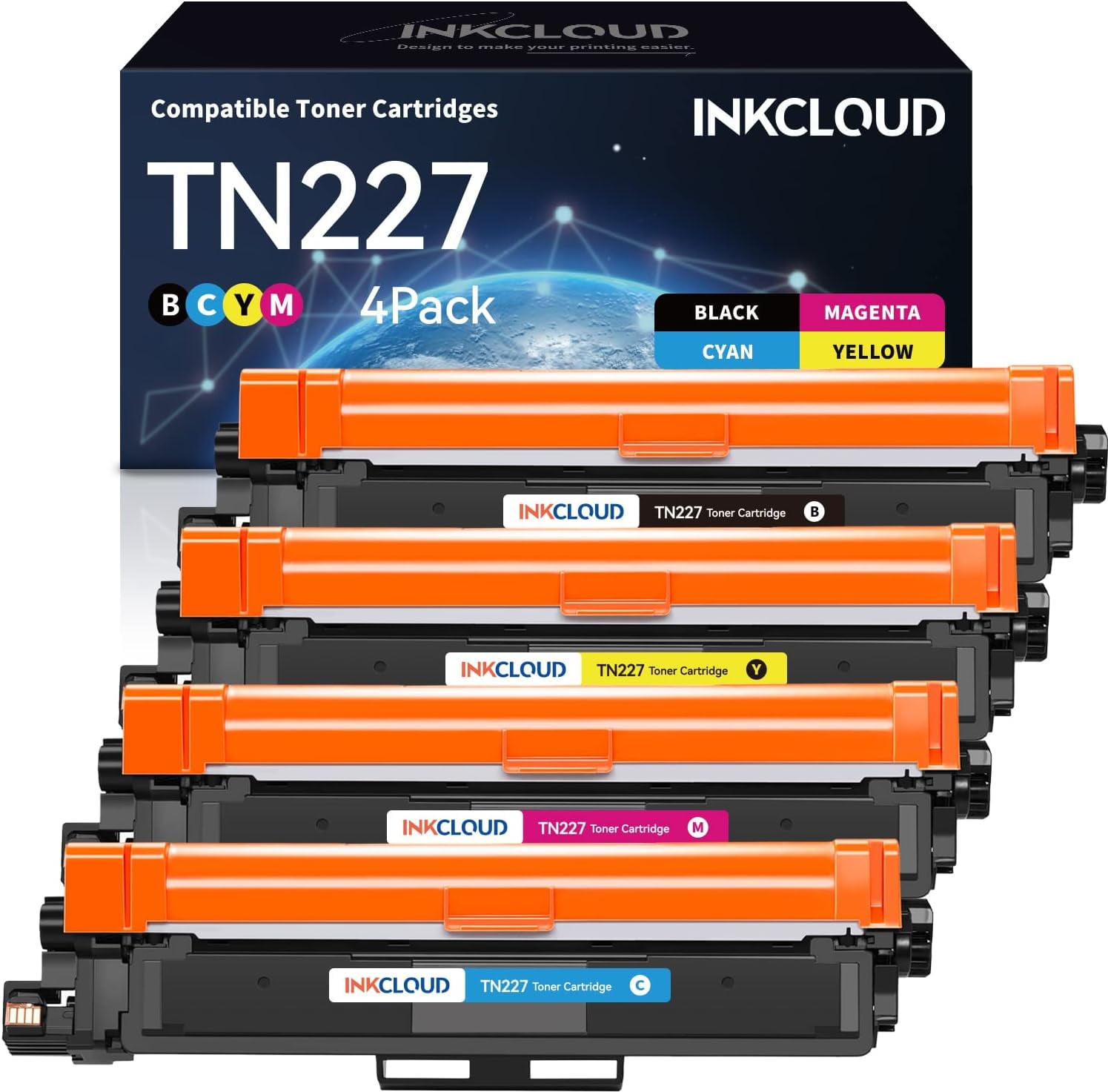 TN227 TN-227 High Yield Toner Cartridge Compatible for Brother TN227 TN ...