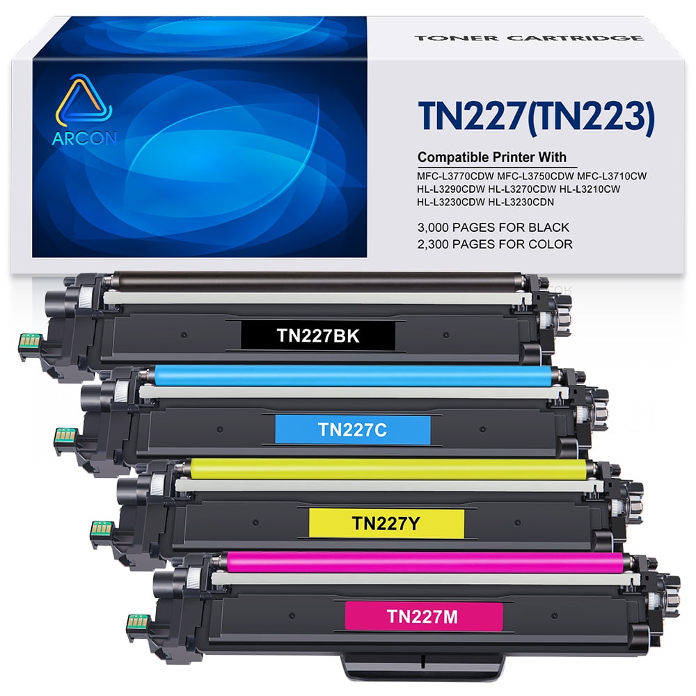 High Yield Toner Cartridges for Brother MFC-L3750CDW, 4-Pack (Black ...