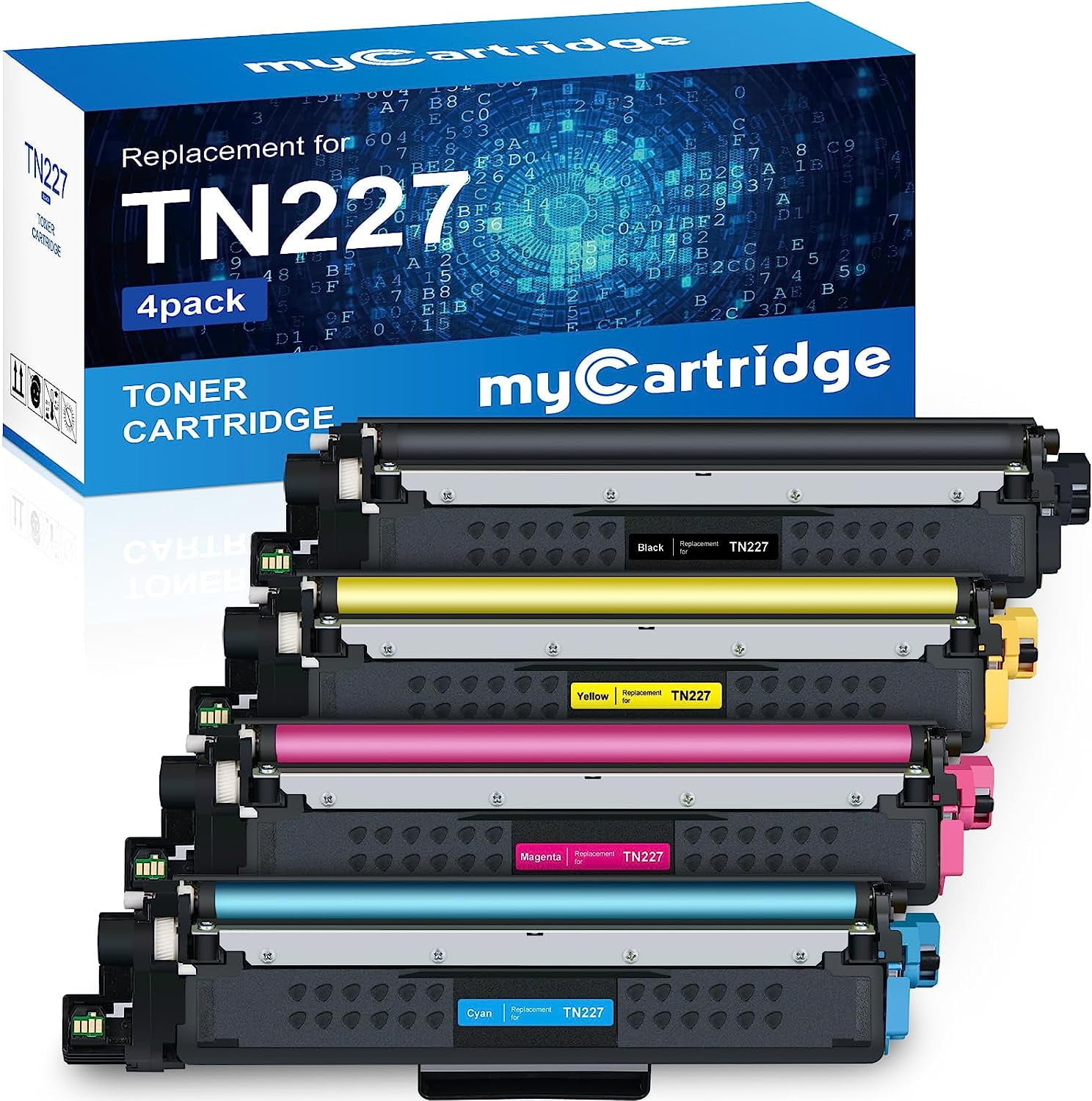 TN227 TN223 Toner Cartridge Replacement for Brother TN-227 TN-223 for ...