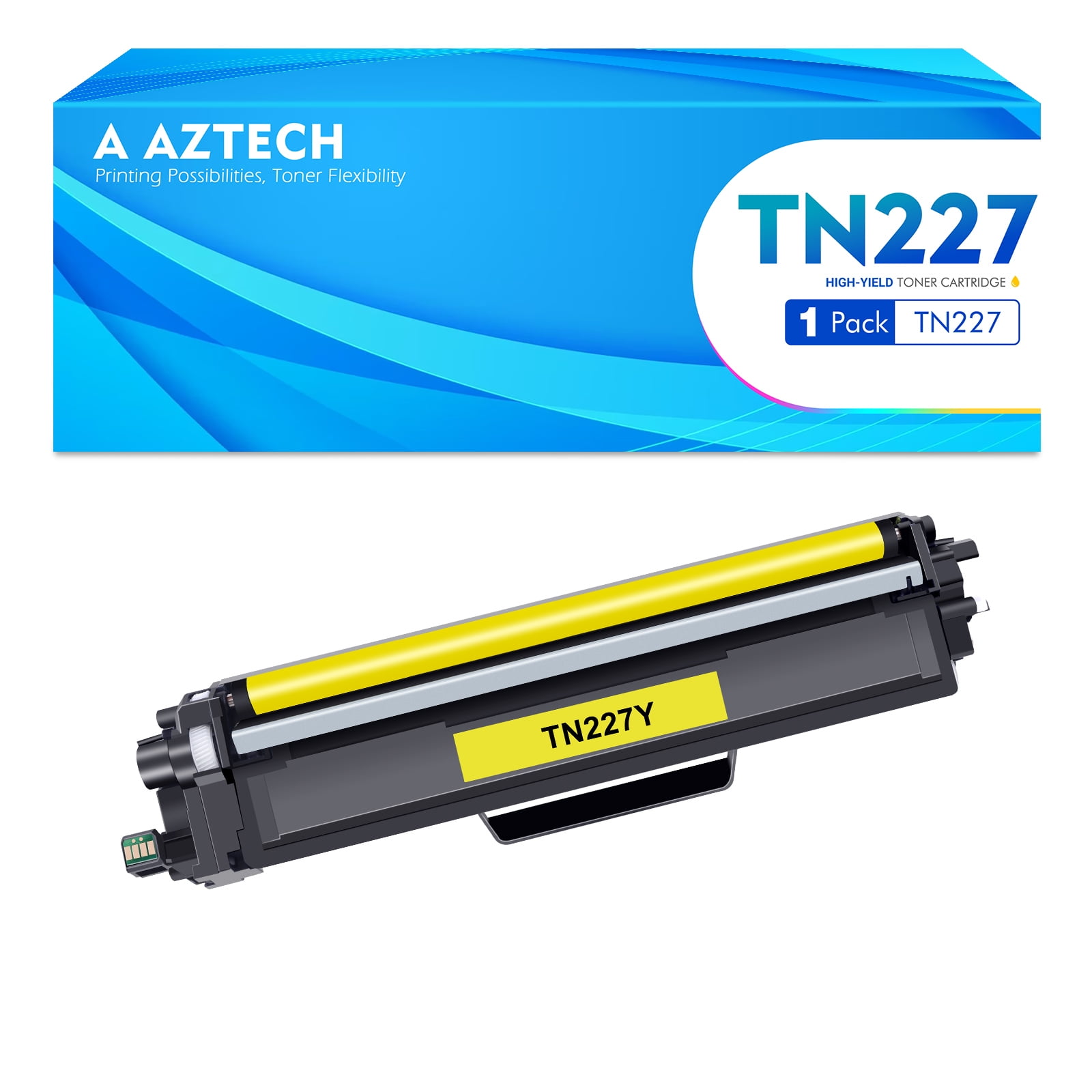 TN227 Yellow Toner Cartridge 1-Pack Compatible for Brother TN-227Y ...