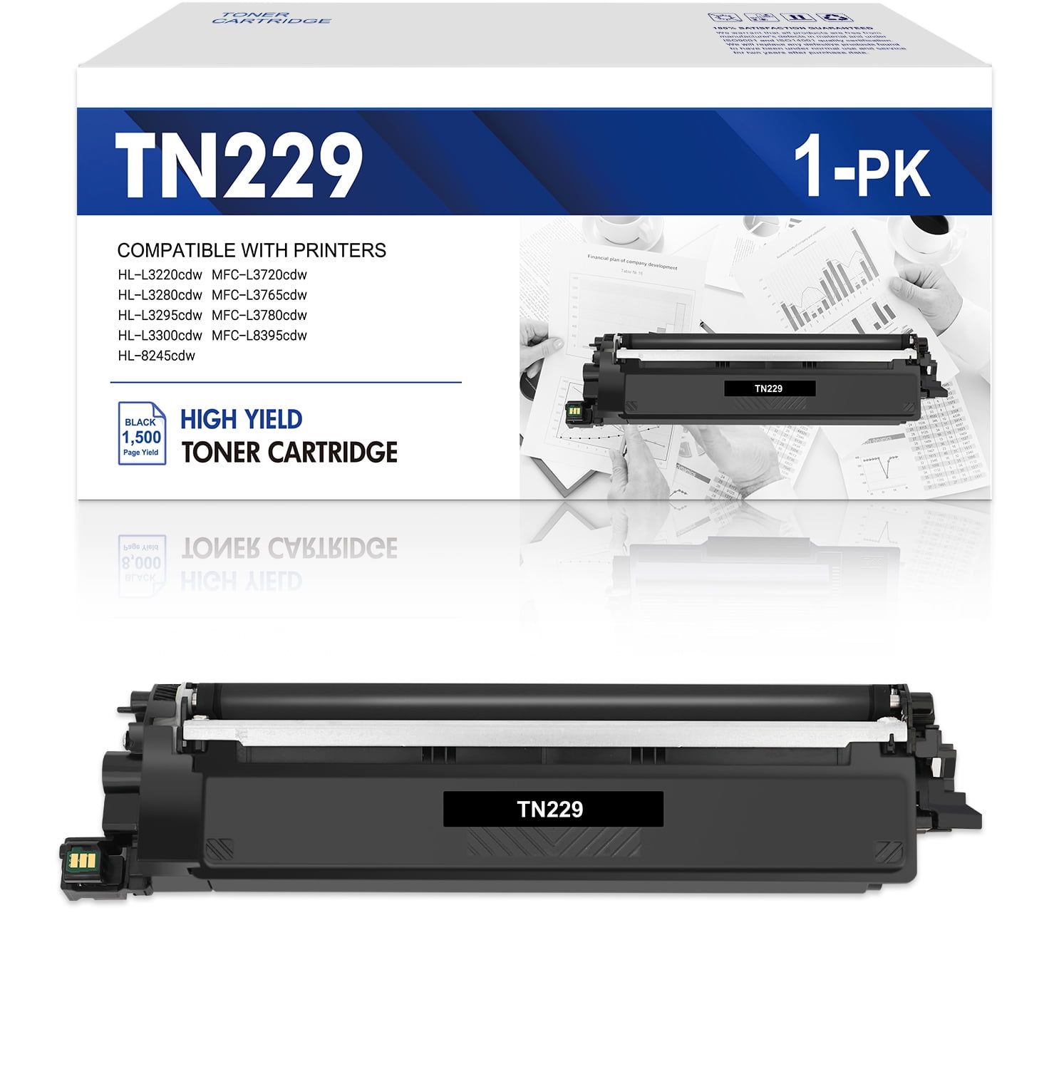 TN229 Toner Cartridge Compatible for Brother TN-229 TN 229BK 229XL TN ...