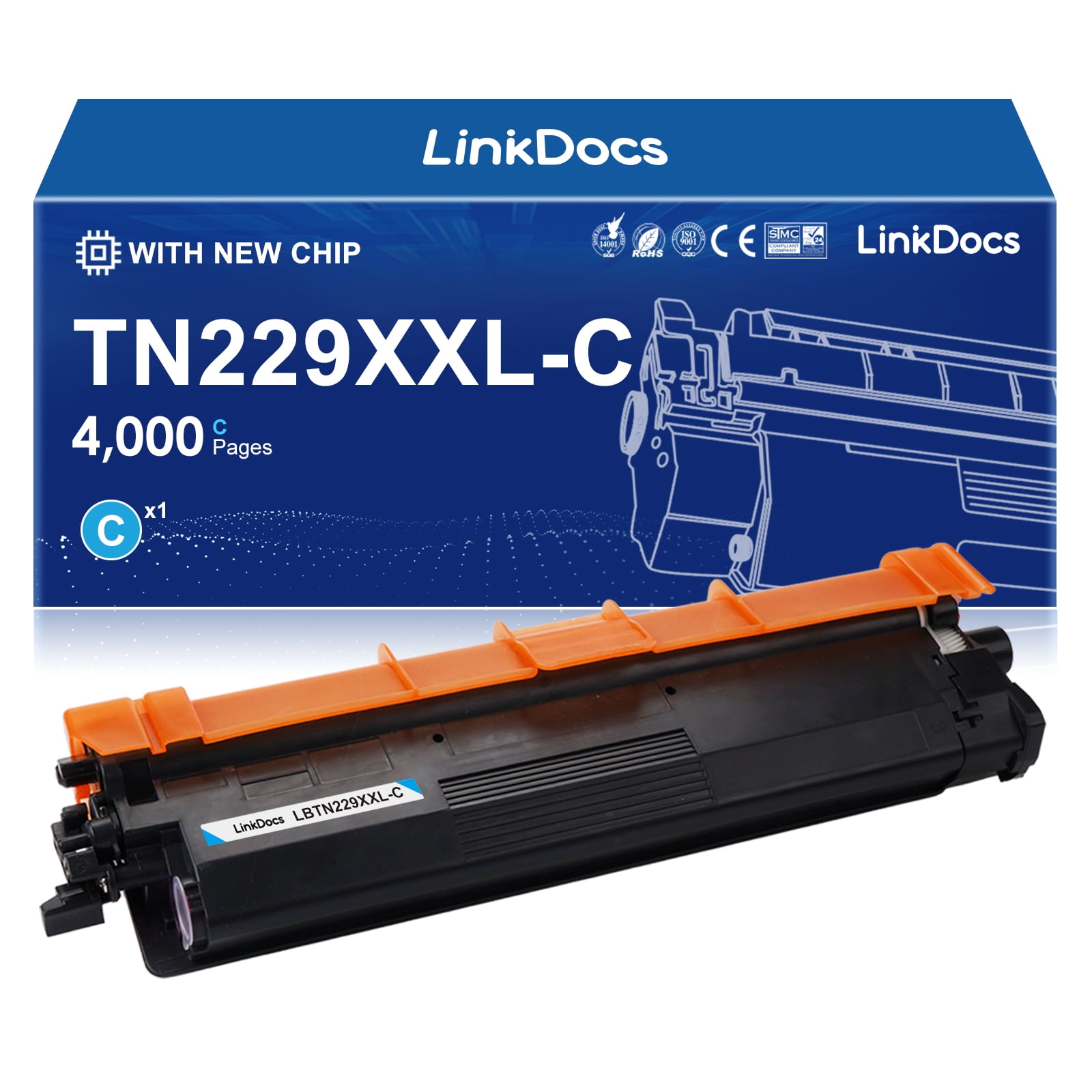 TN229XXL Toner Cartridge High Yield for Brother TN229XXL Toner ...