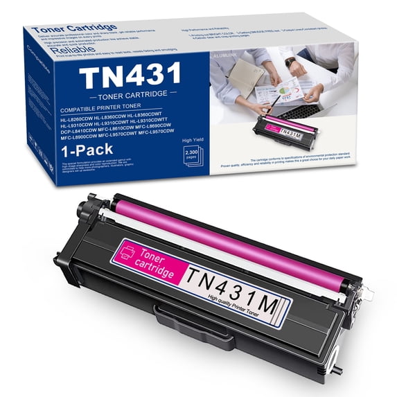 TN431 1 Pack Toner Cartridge Replacement for Brother TN431M HL ...