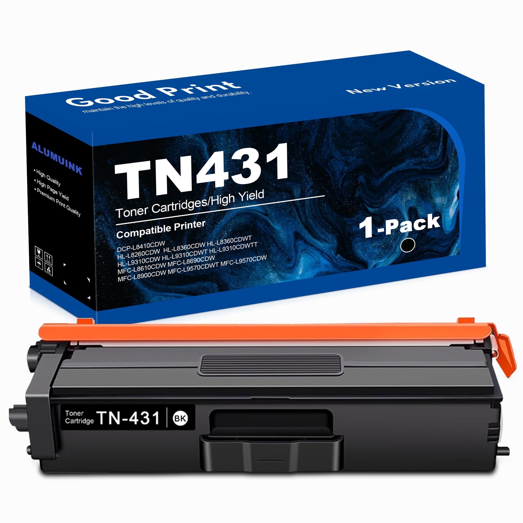 ALUMUINK TN431 Toner Cartridge Black for Brother HL-L8260CDW, MFC ...