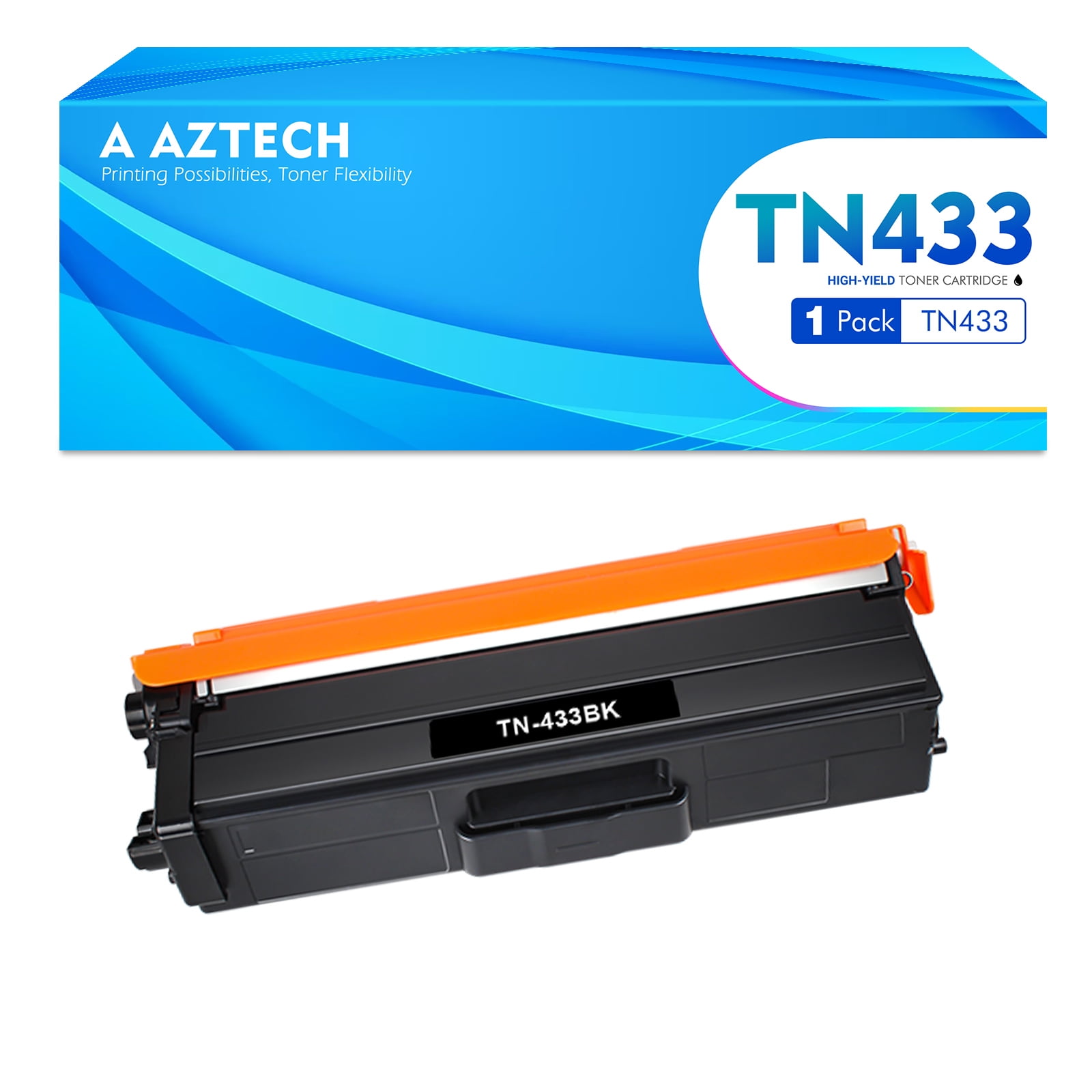 TN433 1-Pack Compatible Toner Cartridge for Brother TN433 TN-433 TN 433 ...