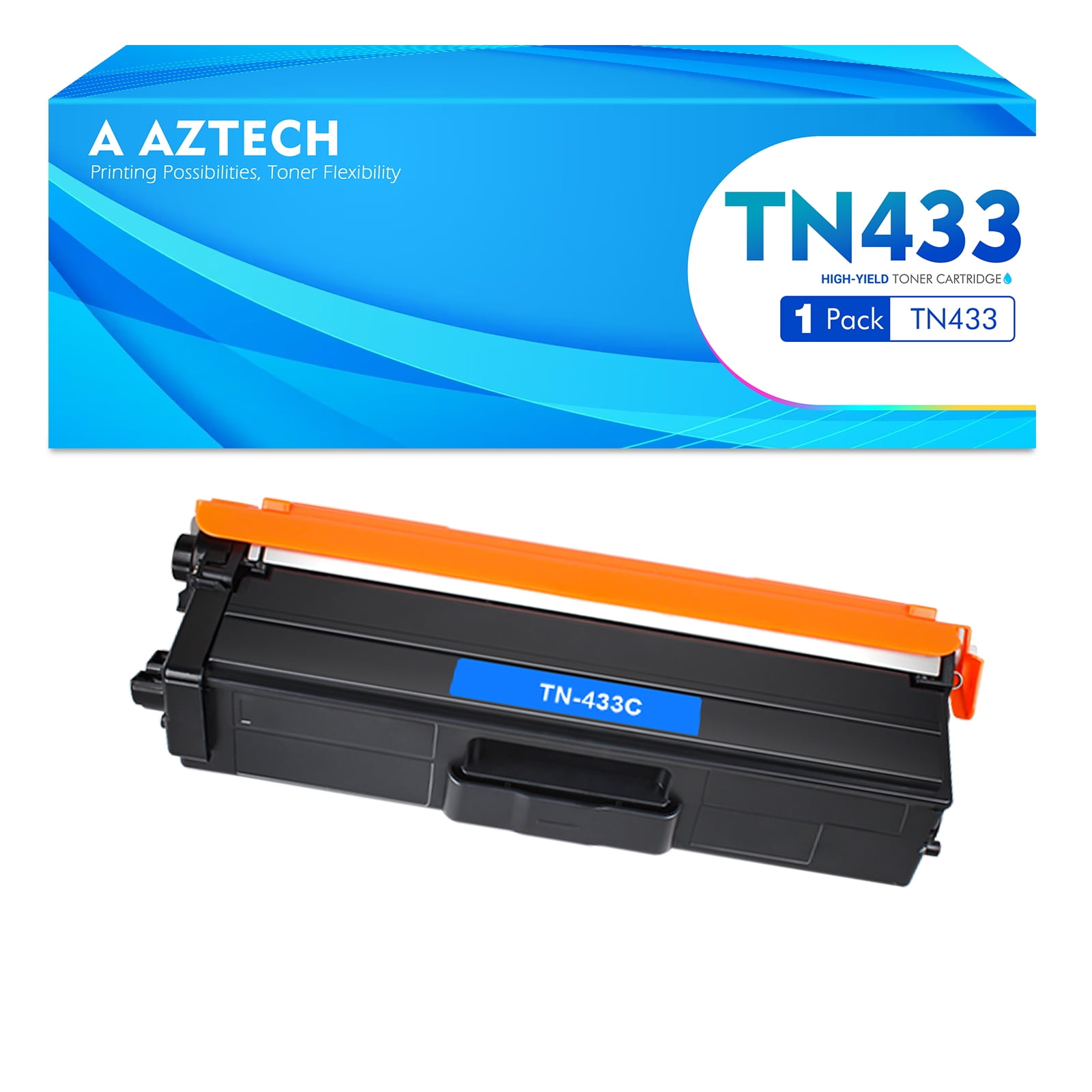 TN433 Compatible Toner Cartridge for Brother TN-433C Used with MFC ...