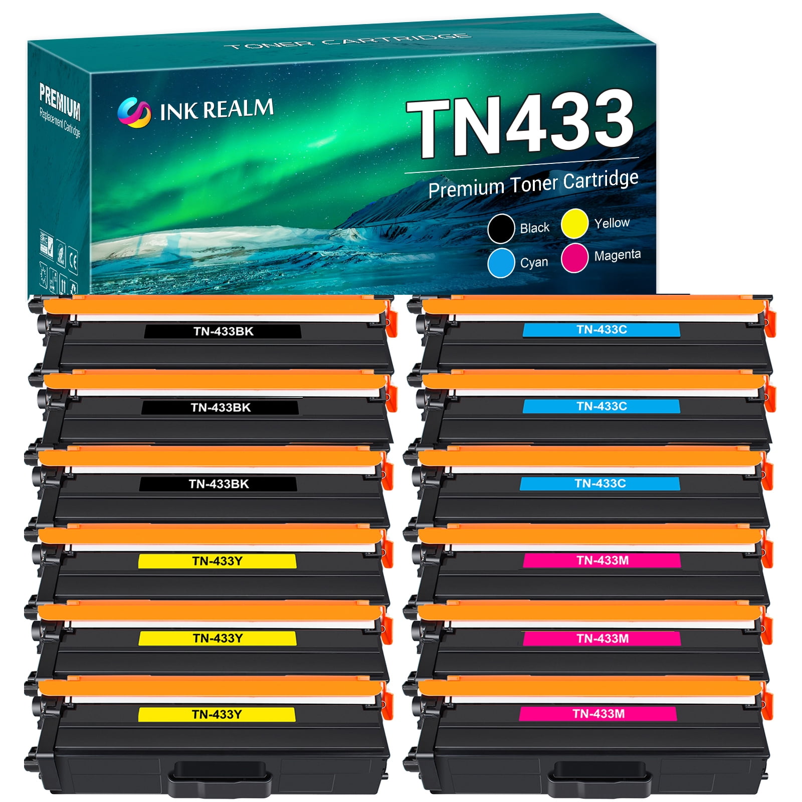 TN433 Compatible Toner Cartridge for Brother TN433 TN-433 TN431 TN436 ...