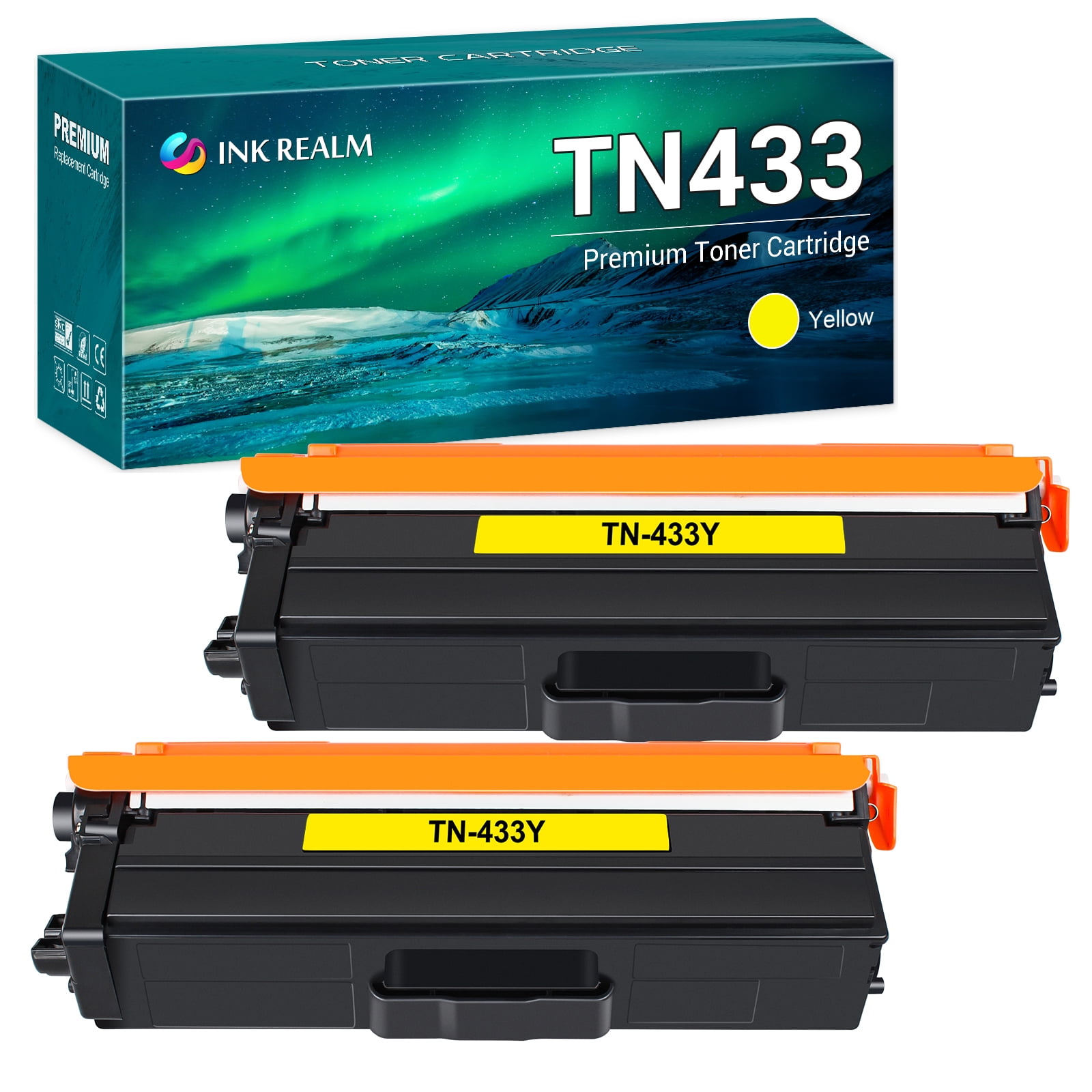 TN433 Compatible Toner Replacement for Brother TN-433Y for Brother HL-L8360Cdw MFC-L8900Cdw HL ...