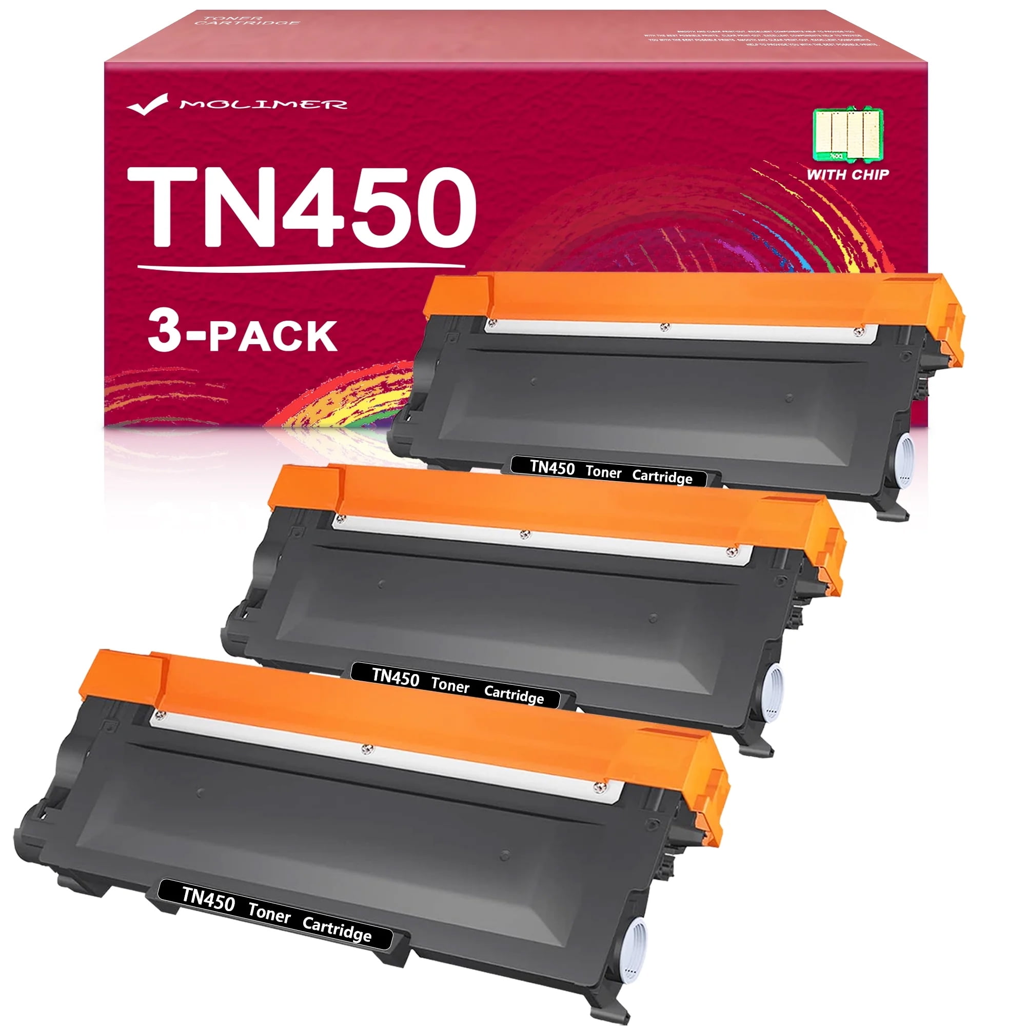 TN450 TN420 High Yield Toner Cartridge 3 Pack Replacement for Brother ...