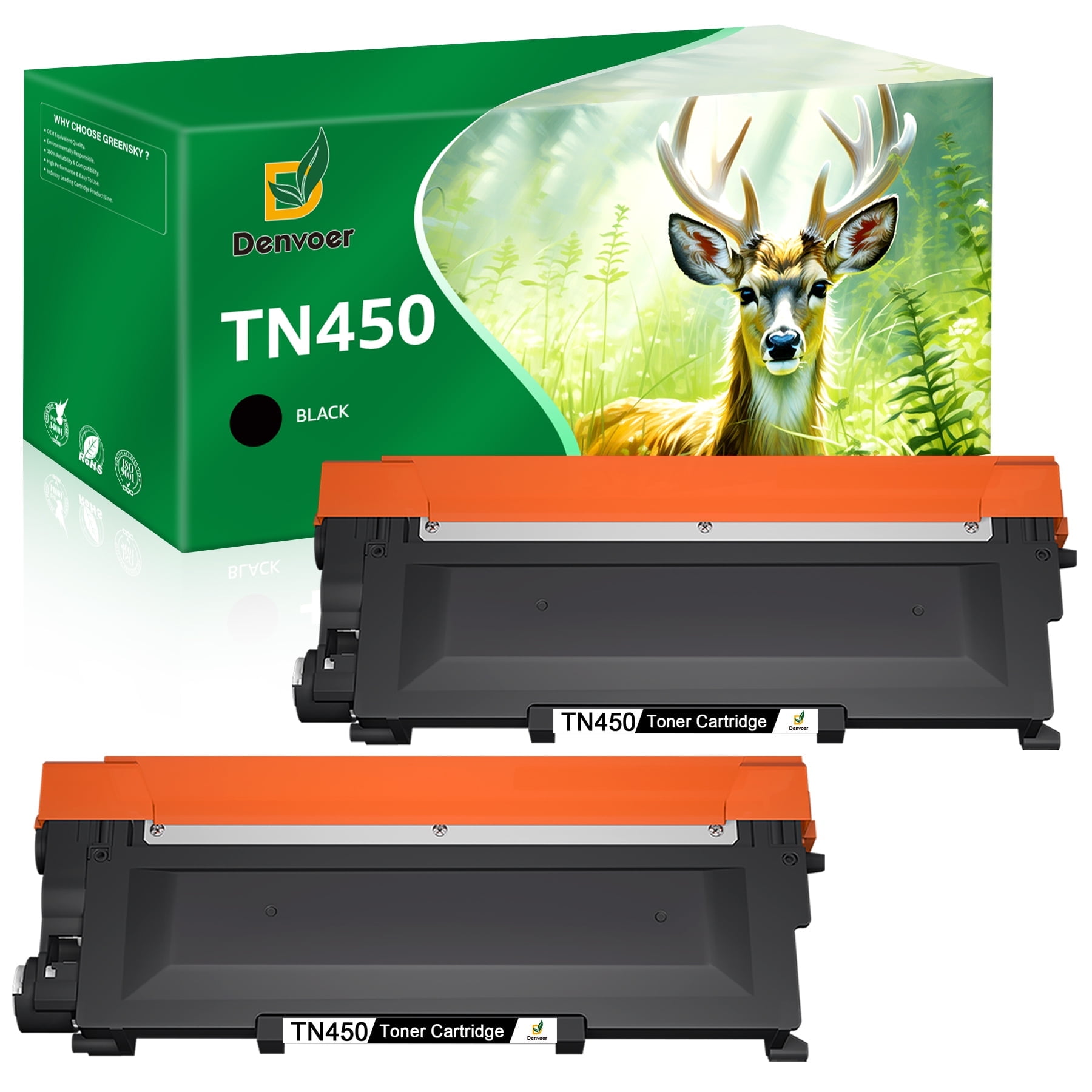 TN450 Toner Cartridge Replacement for Brother TN450 TN420 TN-450 TN-420 ...