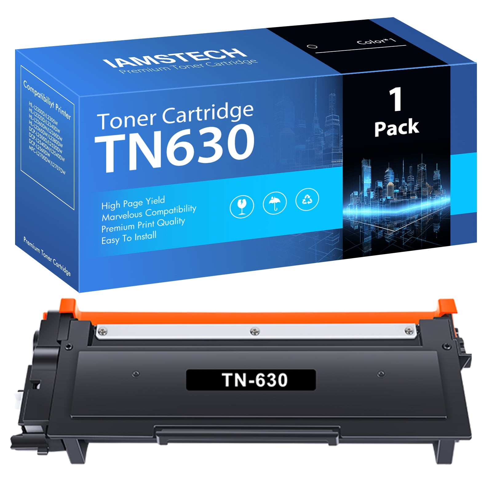TN630 TN-630 Toner Cartridge Compatible for Brother TN-630 TN630 TN660 ...