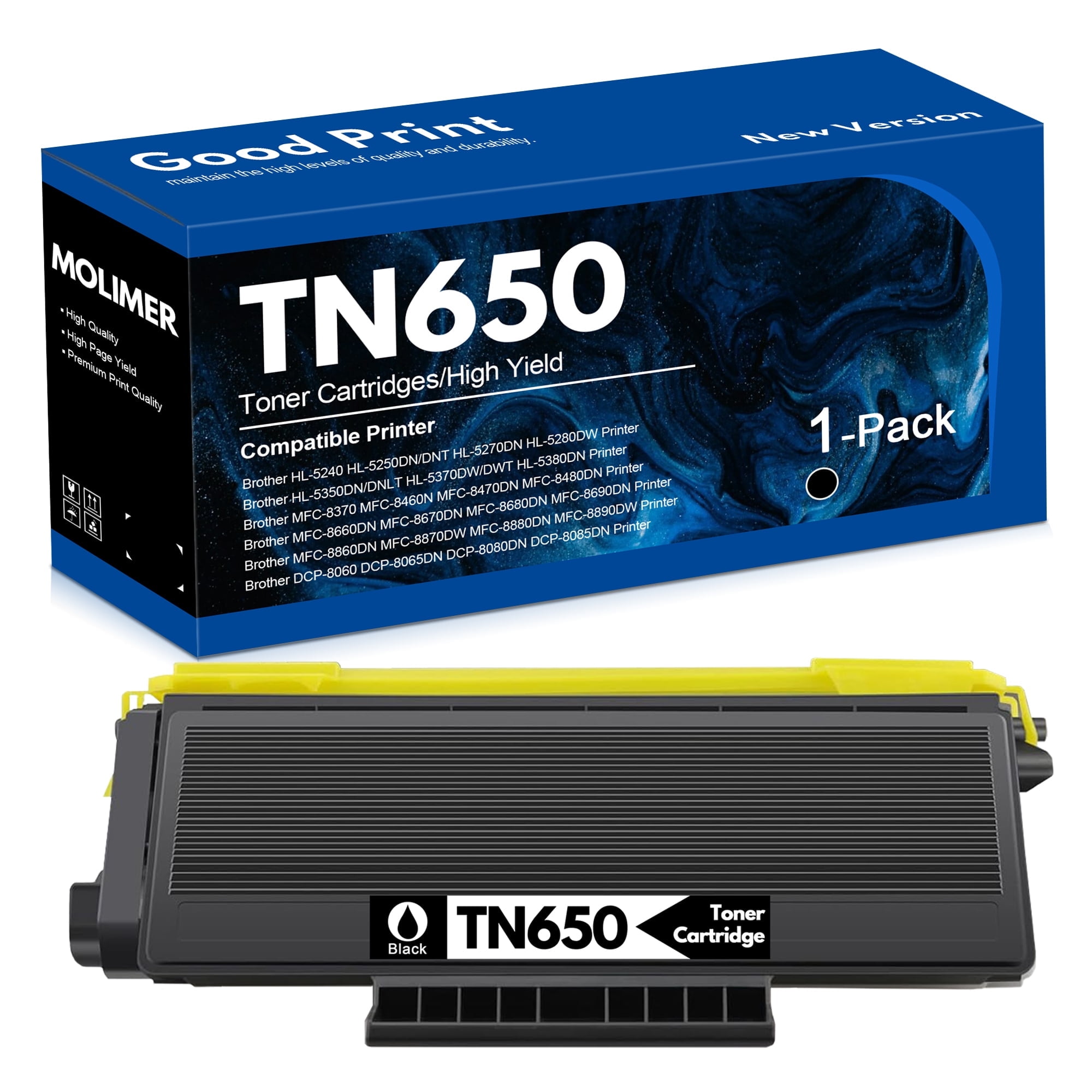 TN650 Toner Cartridge Replacement for Brother Compatible for HL-5240 ...