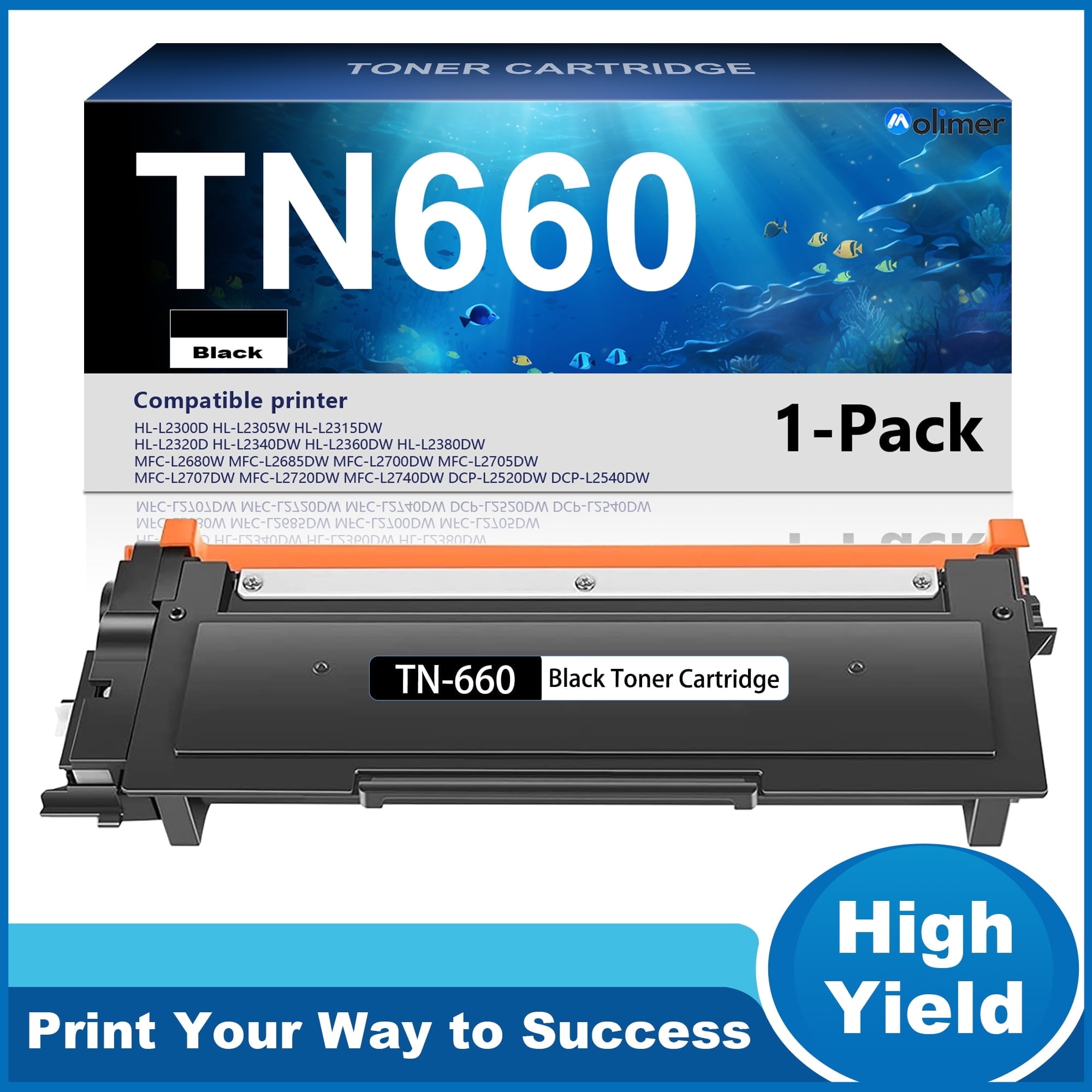 TN660 Compatible Toner Cartridge Replacement for Brother TN660 for MFC ...