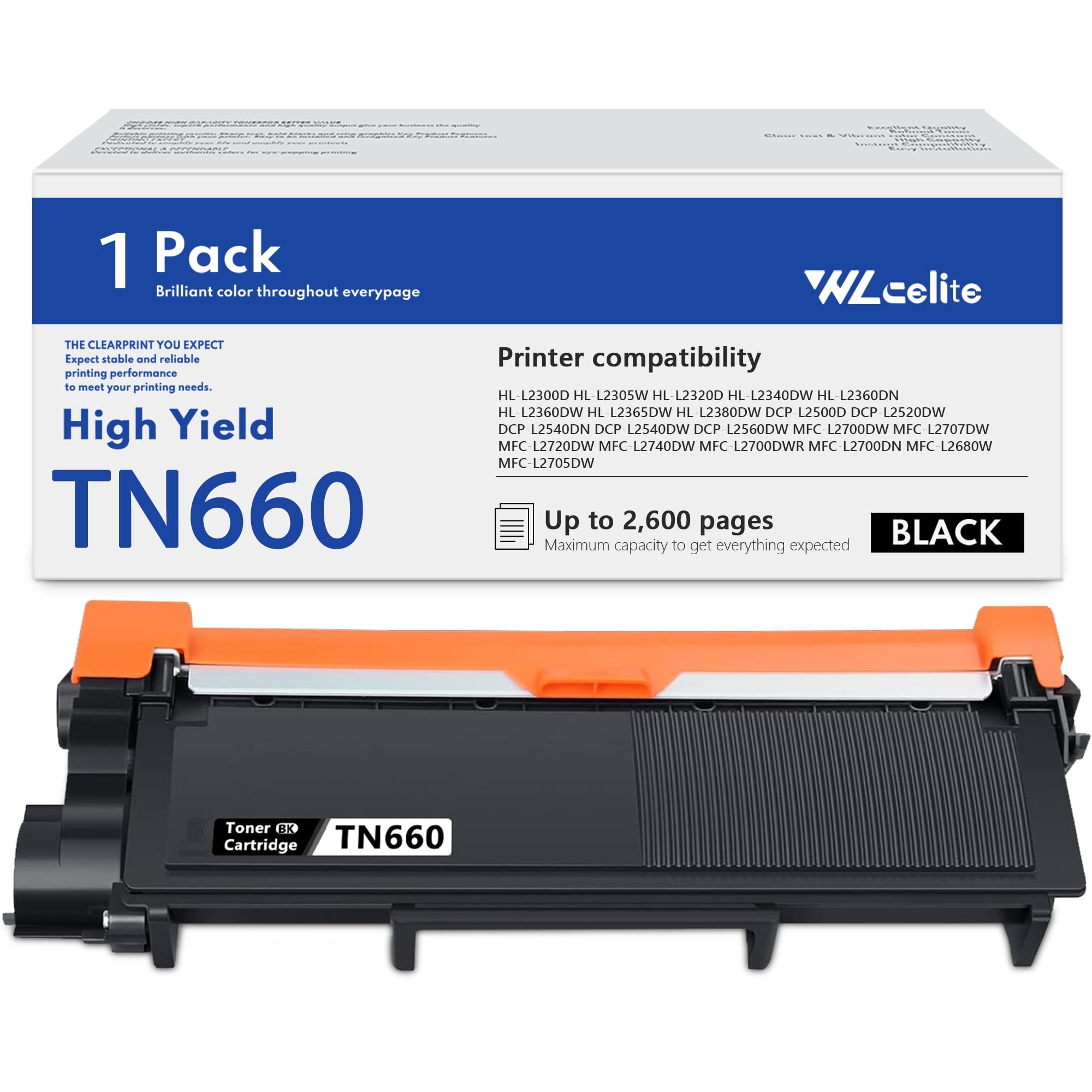 TN660 TN 630 Toner Cartridge Compatible for Brother TN 660 TN-630 Use ...
