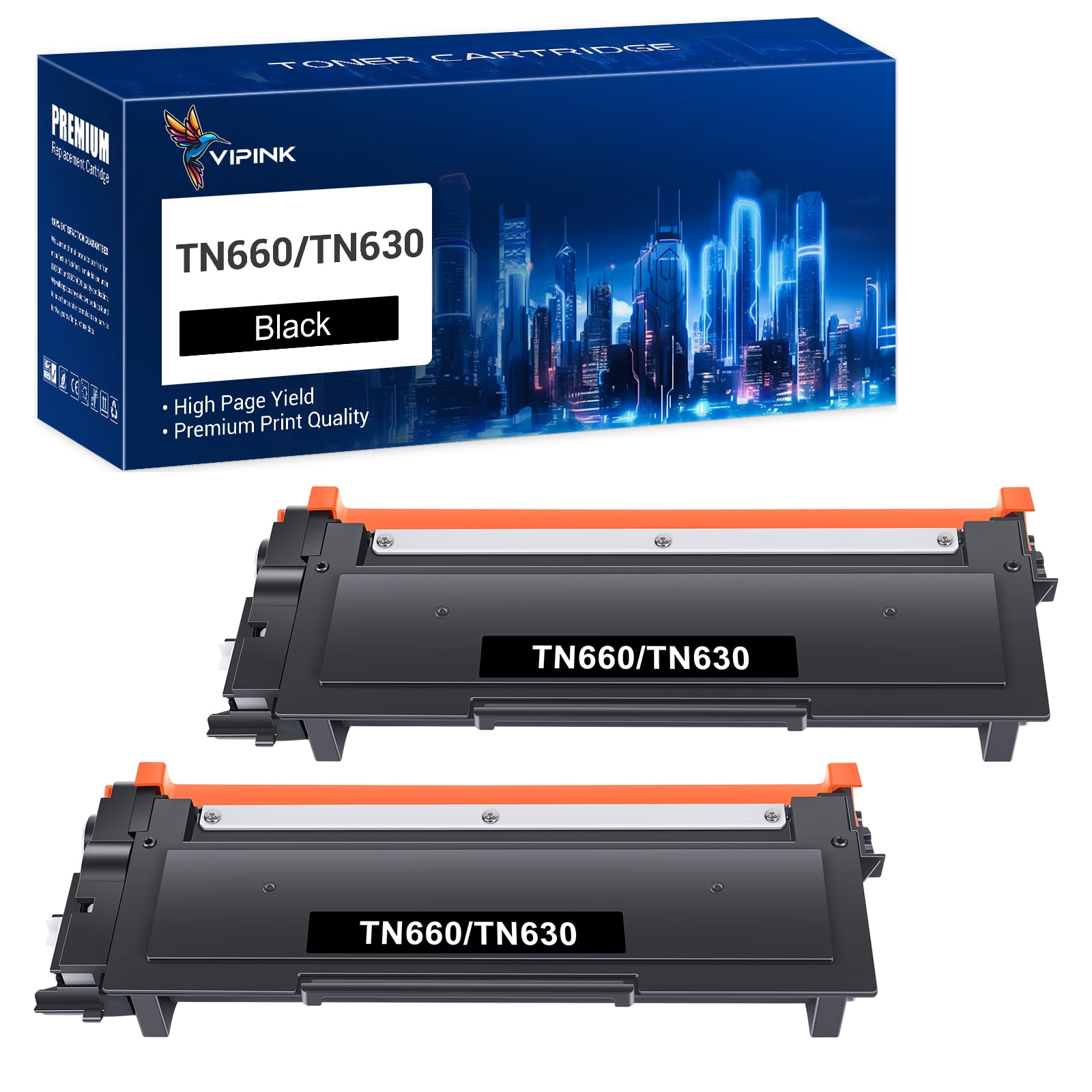 TN660 Toner Cartridge Compatible for Brother TN660 TN630 TN-660 TN-630 ...
