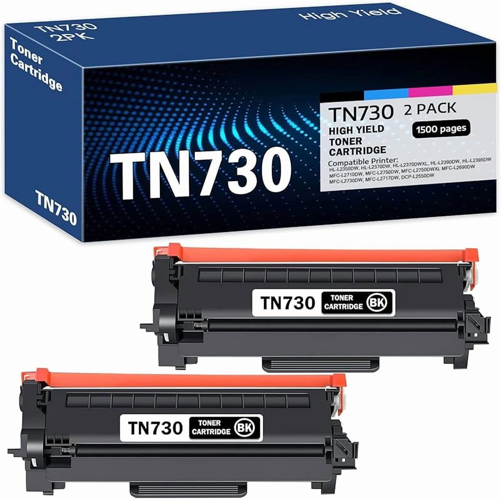 TN730 Compatible TN730 TN-730 Black Toner Cartridge Replacement for ...