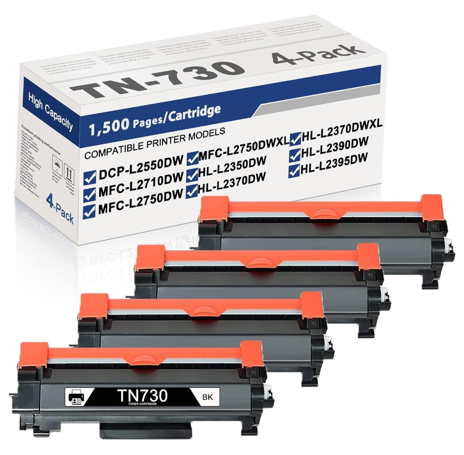 TN730 TN-730 Toner Cartridge Replacement for TN 730 Toner for MFC ...