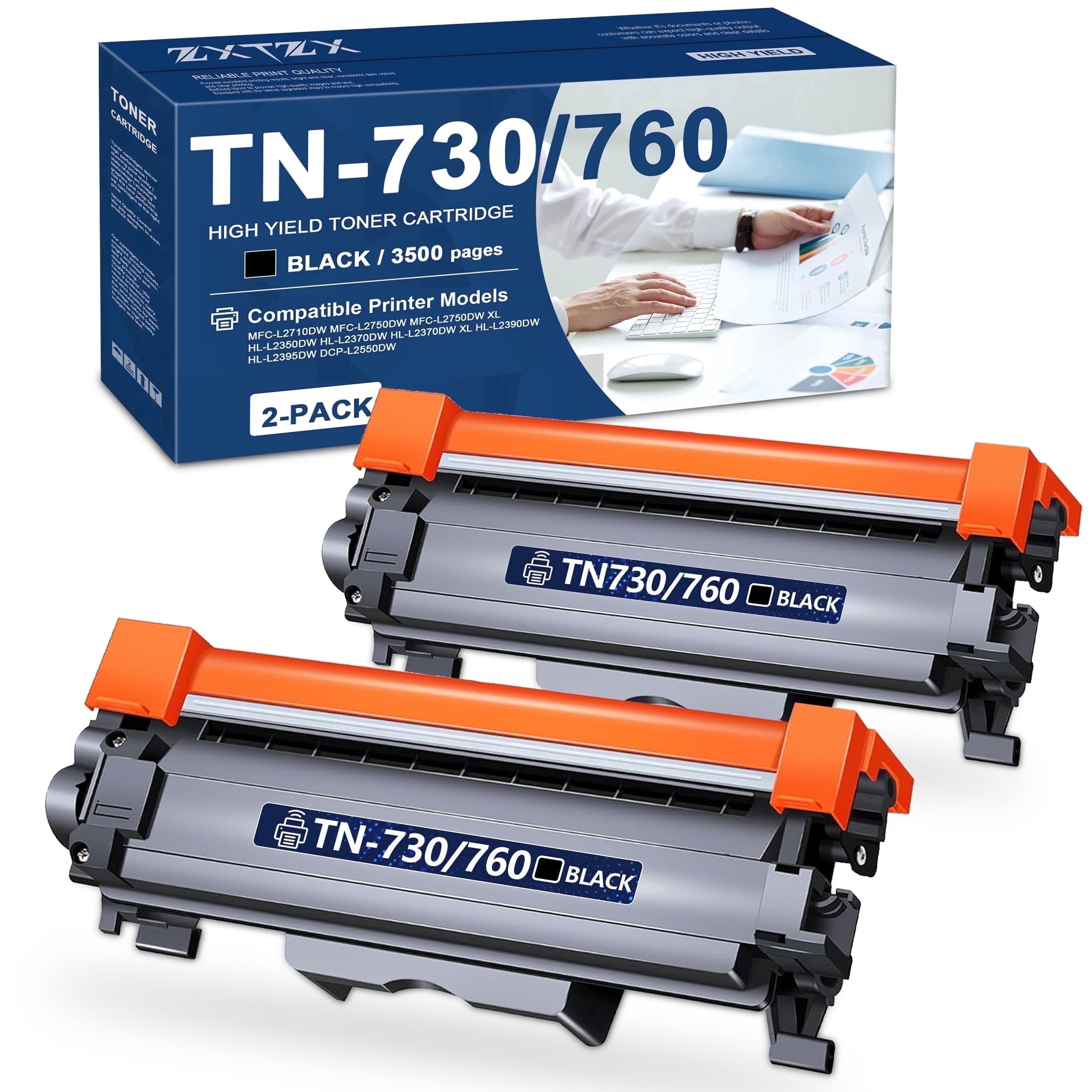 TN 730 TN 760 Toner Replacement for Brother TN760 TN730 Black Toner ...