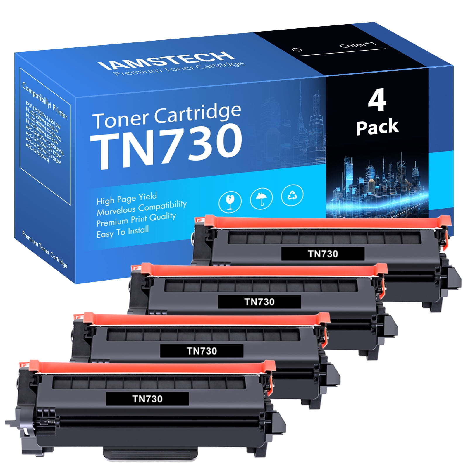 TN730 Toner Cartridge Replacement Compatible for Brother TN730 TN-730 ...