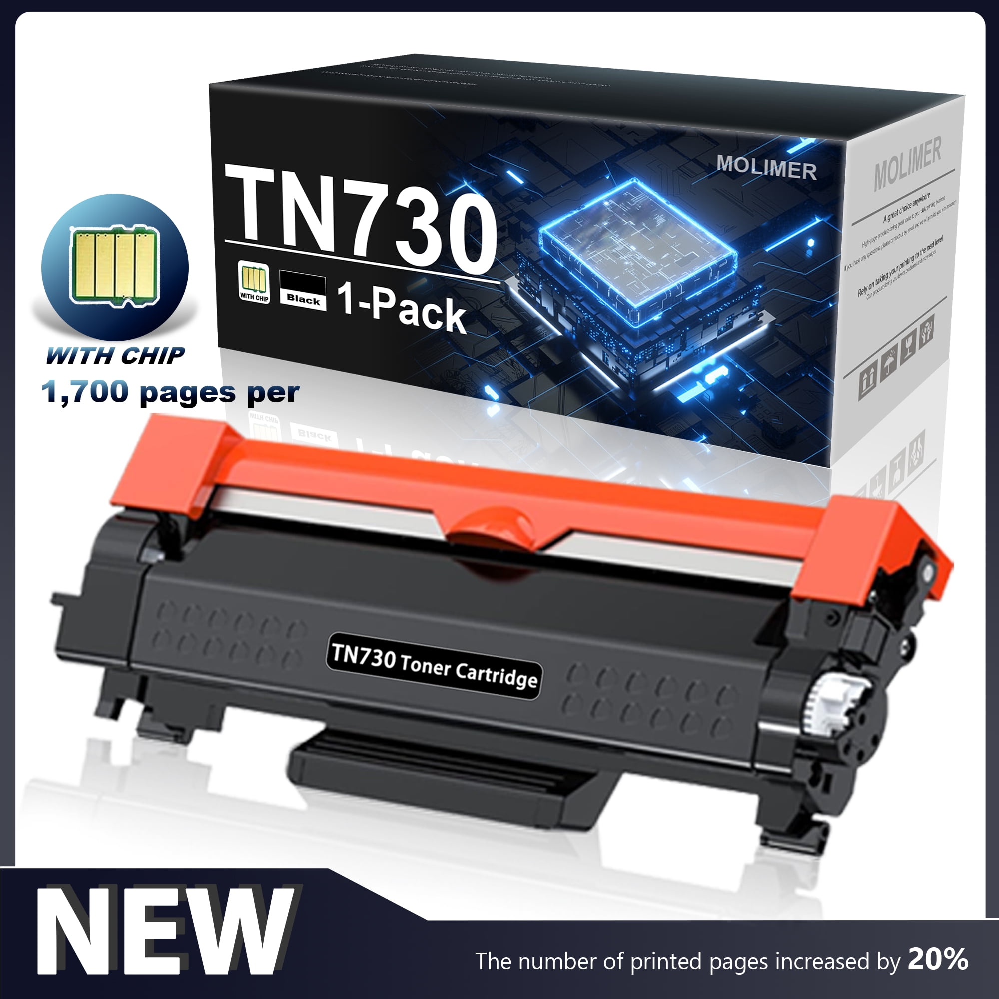 TN730 Toner Cartridge Replacement for Brother TN-730 MFC-L2750DW ...