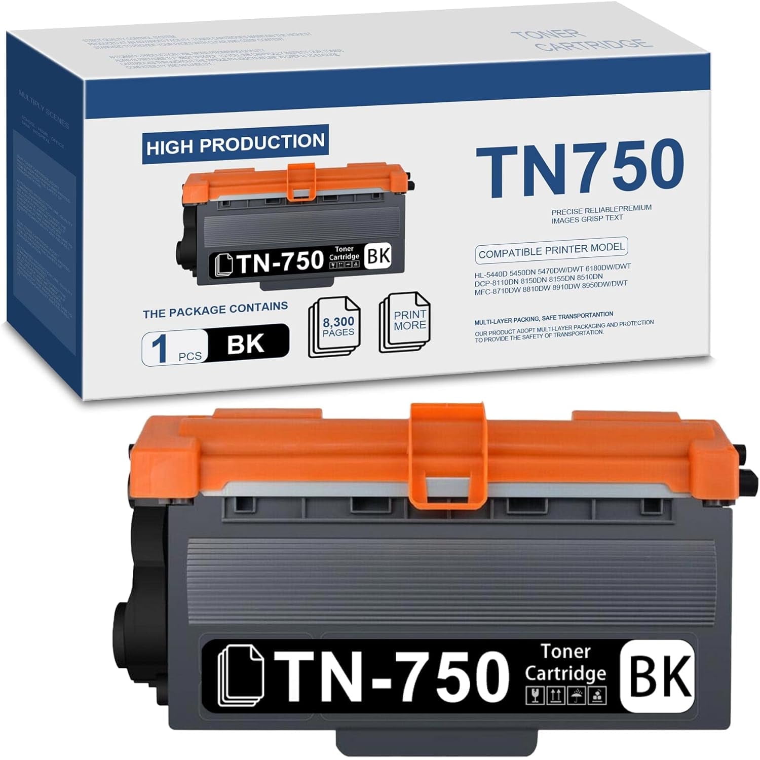 TN750 Toner Cartridge Replacement for Brother TN750 Toner Compatible ...