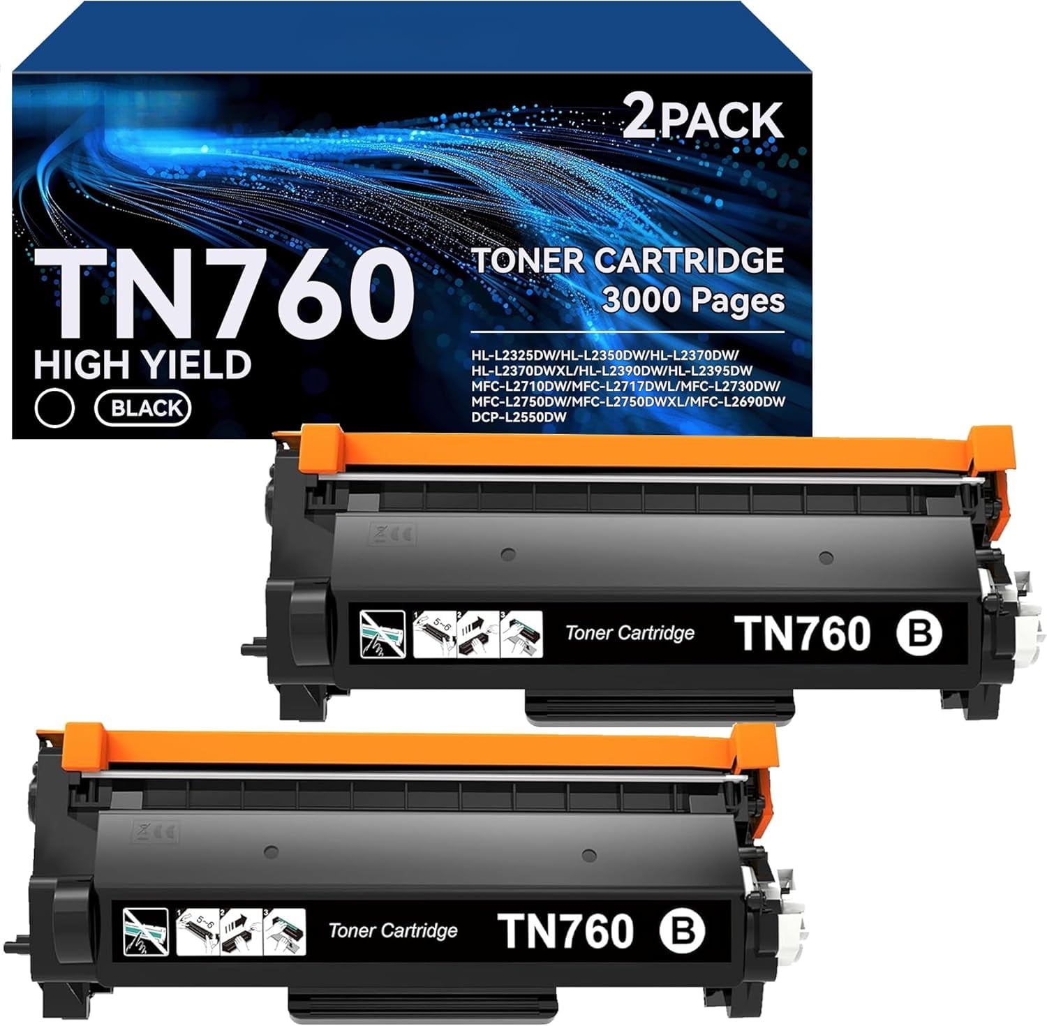TN760 for Brother TN760 TN-760 TN 730 Toner Cartridges Used to Brother ...