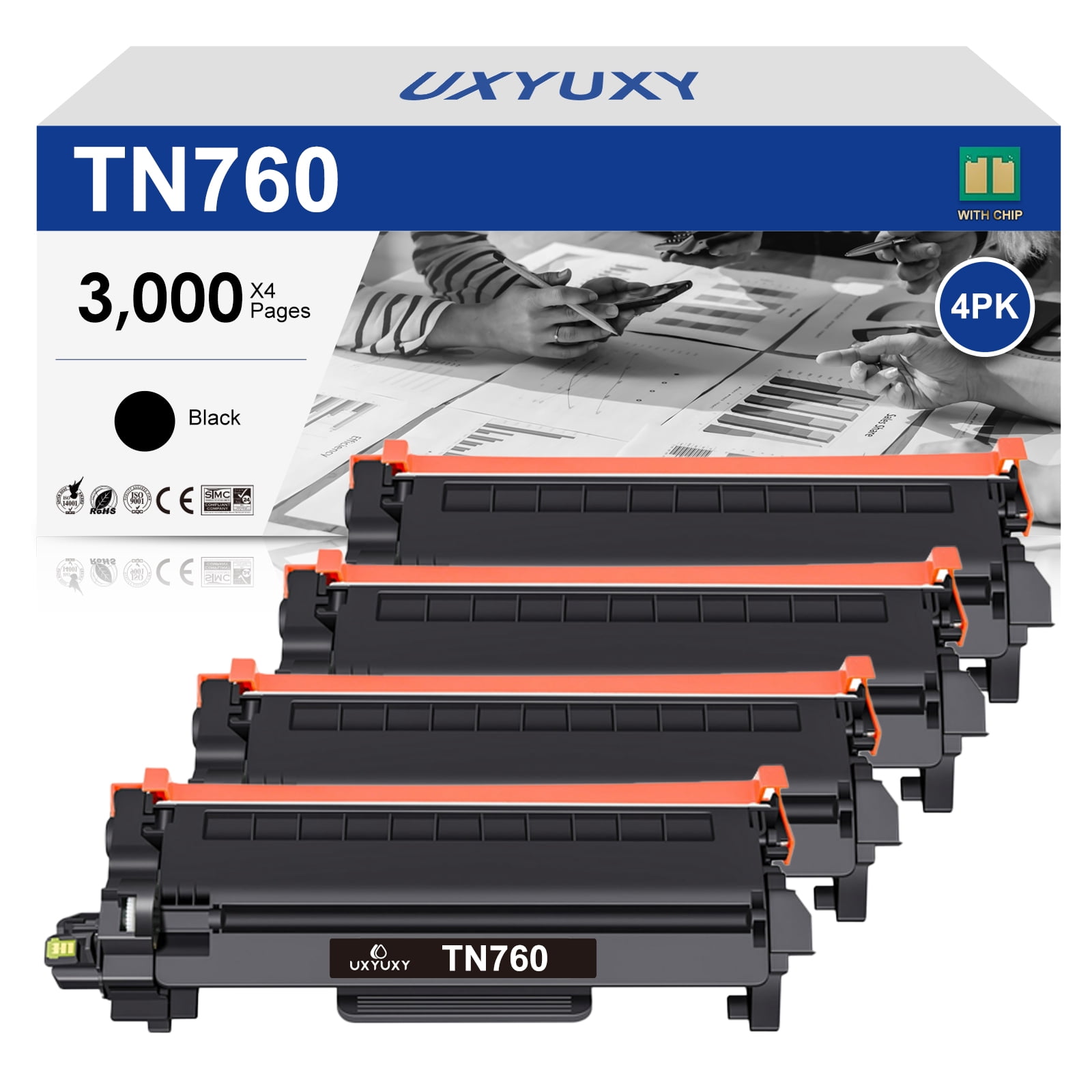 TN760 Toner Cartridge Compatible for Brother TN-760 TN 760 TN-730 730 ...