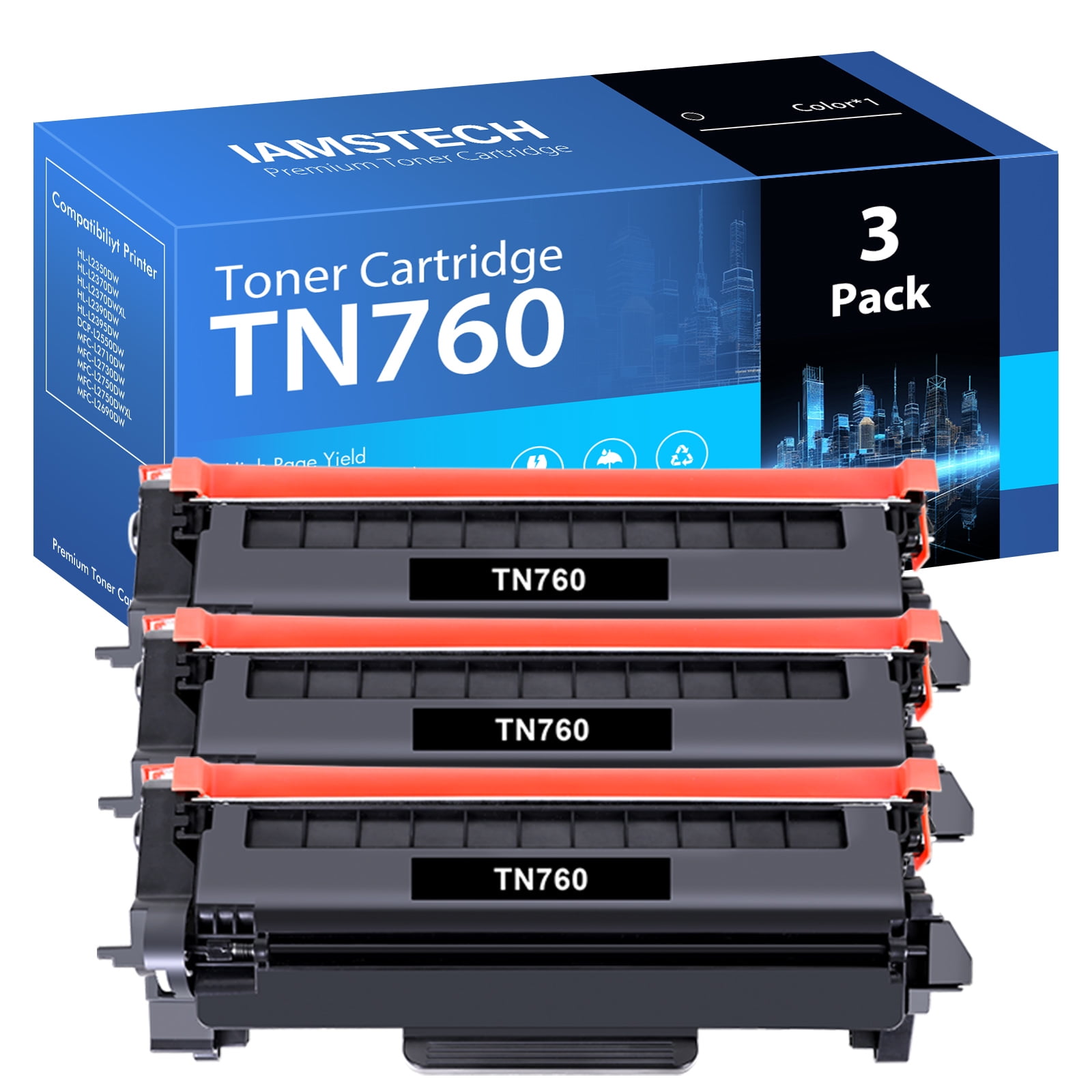 TN760 Toner Cartridge Compatible for Brother TN-760 TN760 TN 760 TN730 ...