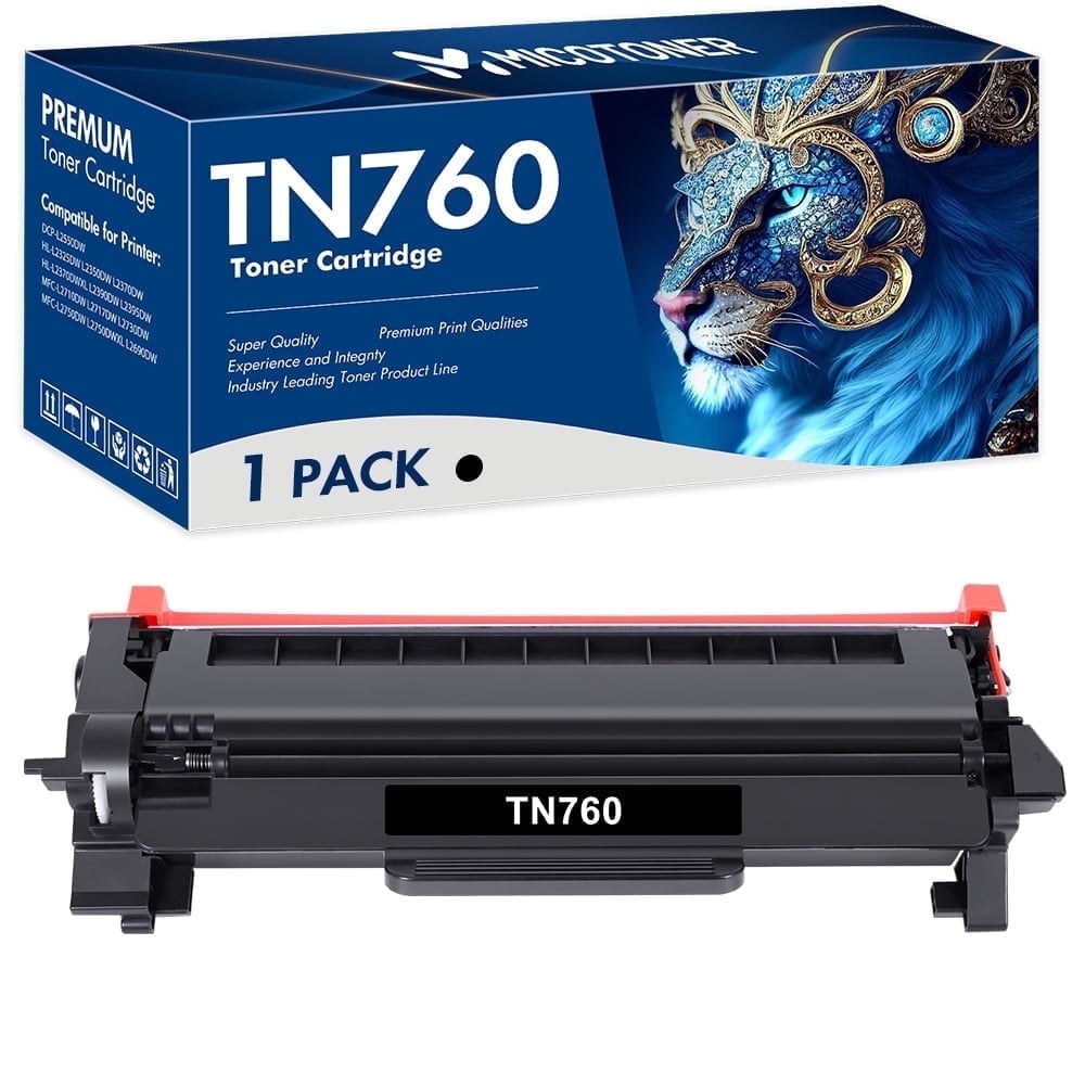 TN760 Toner Cartridge Compatible for Brother TN760 TN-760 TN730 TN770 ...