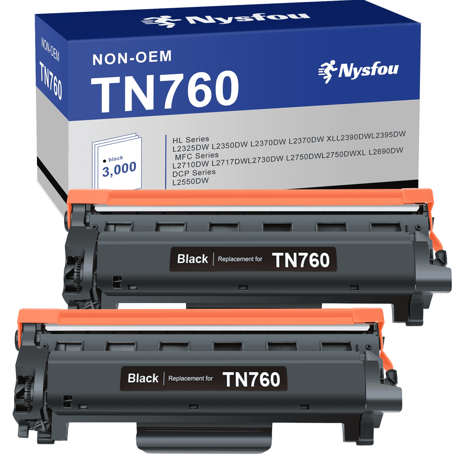 TN760 Toner Cartridge Replacement for Brother TN-760 TN760 TN730 TN-730 ...