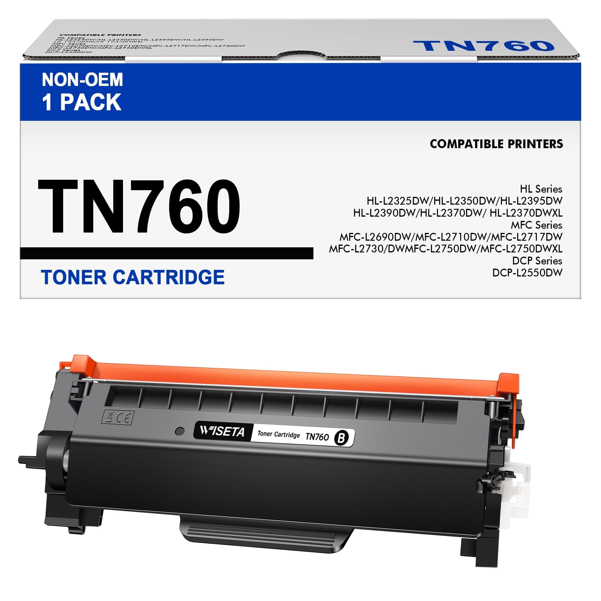 TN760 Toner Cartridge Replacement for Brother TN760 TN-760 Compatible ...