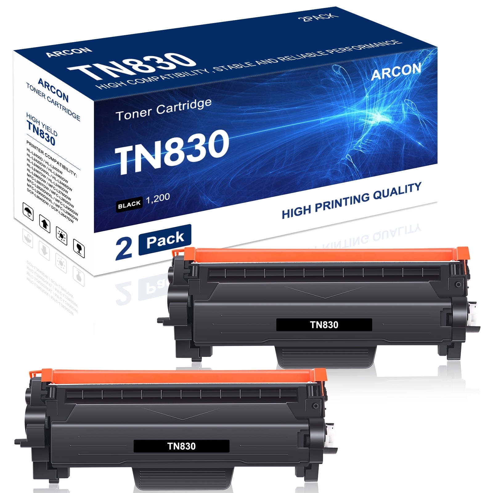 TN830 Toner Cartridge Compatible for Brother TN830 TN-830 TN830XL TN ...
