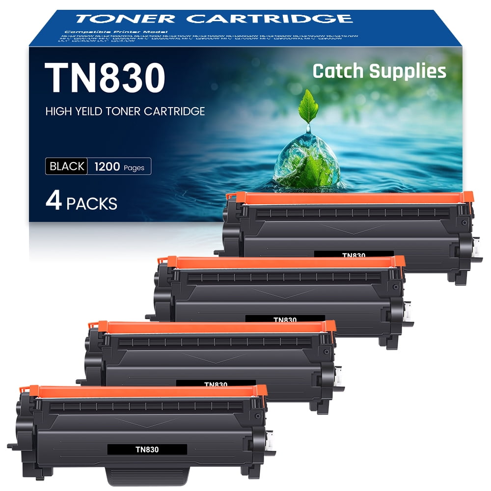 TN830 Toner Cartridges TN 830XL 4 Pack Compatible for Brother TN-830 ...