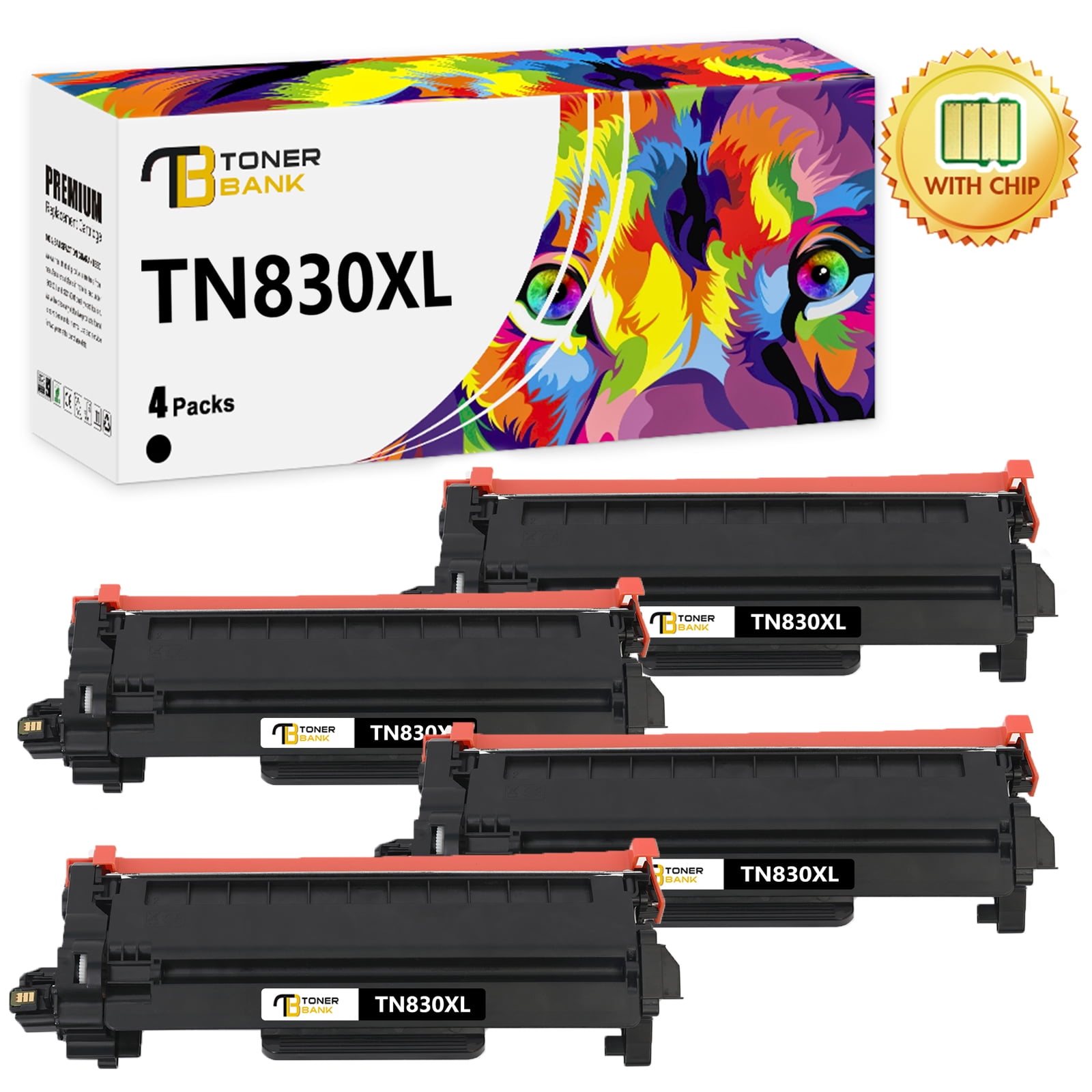 TN830XL High Yield Toner Cartridge TN830 Compatible for Brother TN830XL ...