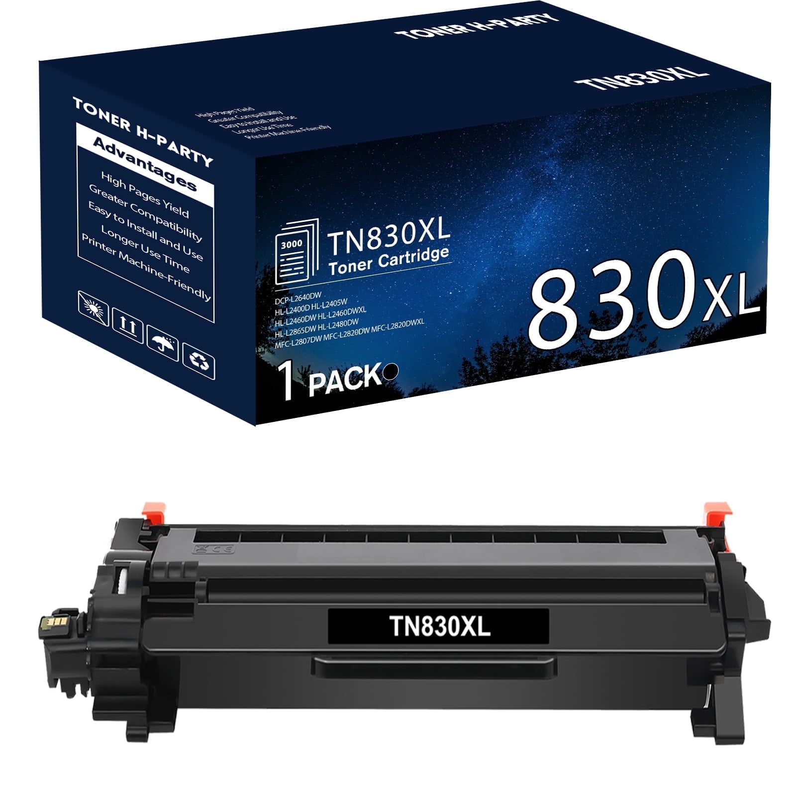 TN830XL High Yield Toner Cartridge TN830 Compatible for Brother TN830XL ...