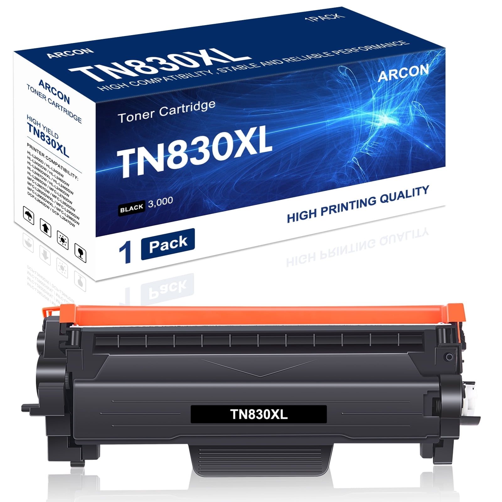 TN830XL TN830 High Yield Toner Cartridge Compatible for Brother TN830XL ...