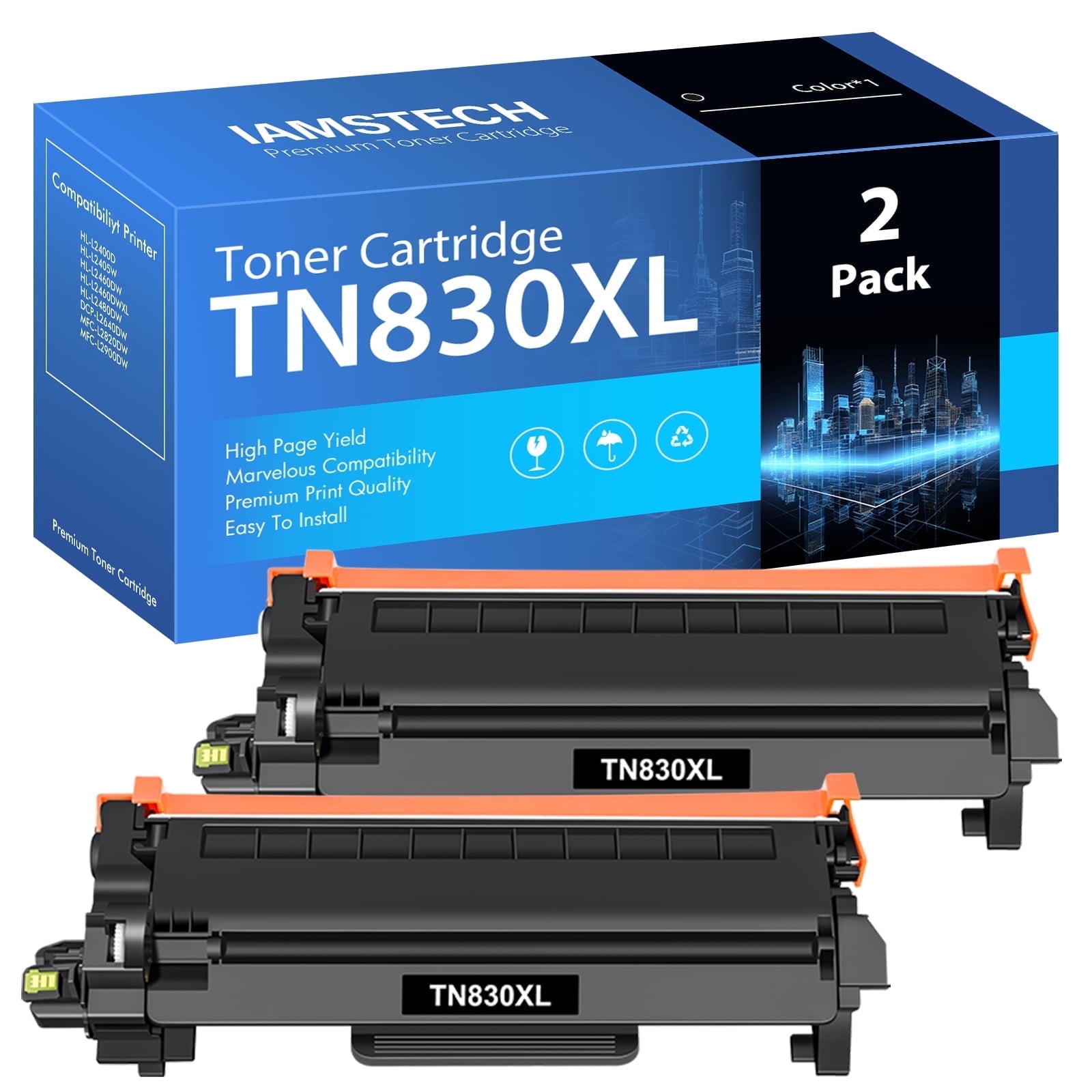 TN830XL Toner Cartridges High Yield Compatible for Brother TN-830XL TN ...