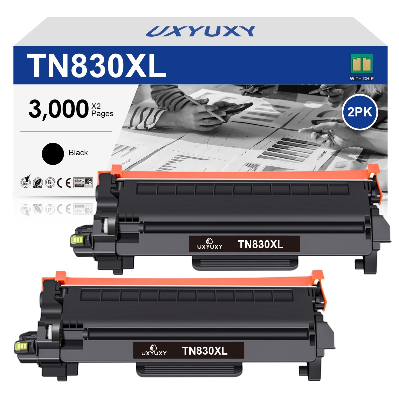 TN830XL Toner Cartridges Replacement for Brother TN-830XL TN-830 to Use ...
