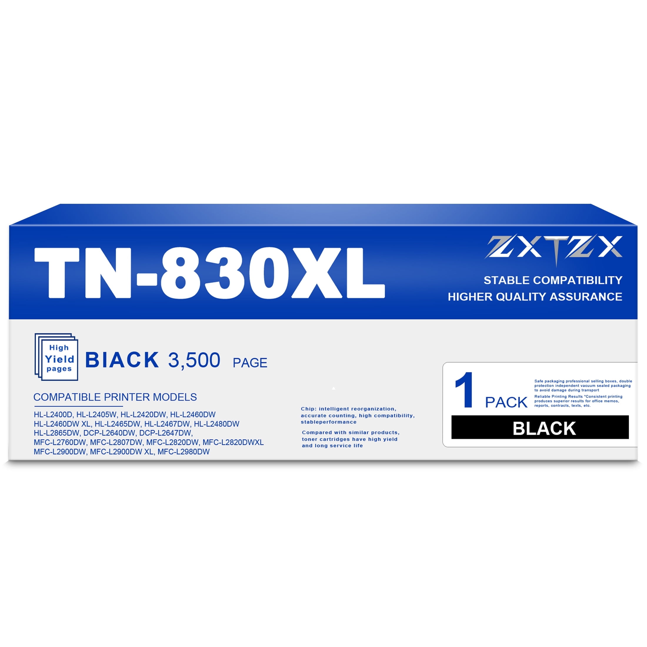 TN830XL Toner Compatible for Brother TN830 XL Toner Cartridge High ...