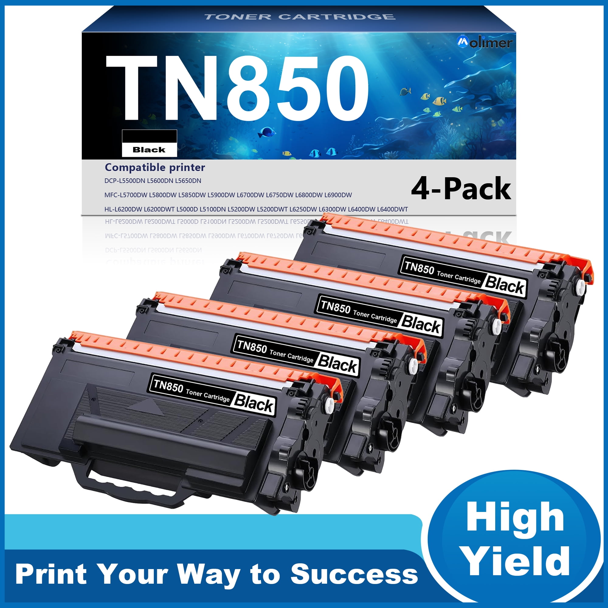 TN850 Toner Cartridge Set Replacement for Brother TN850 Toner Cartridge ...