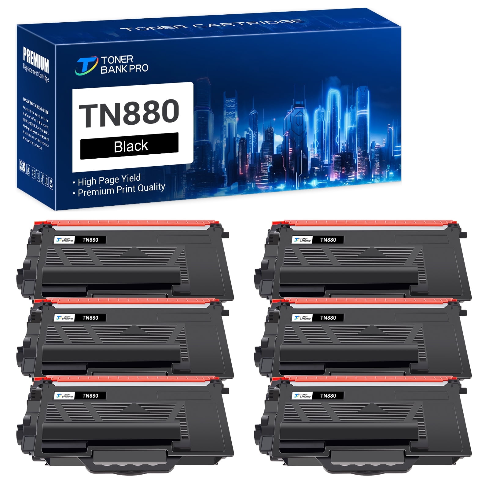 TN880 High Yield Toner Cartridge for Brother HL-L6200DW, L6400DW, MFC ...