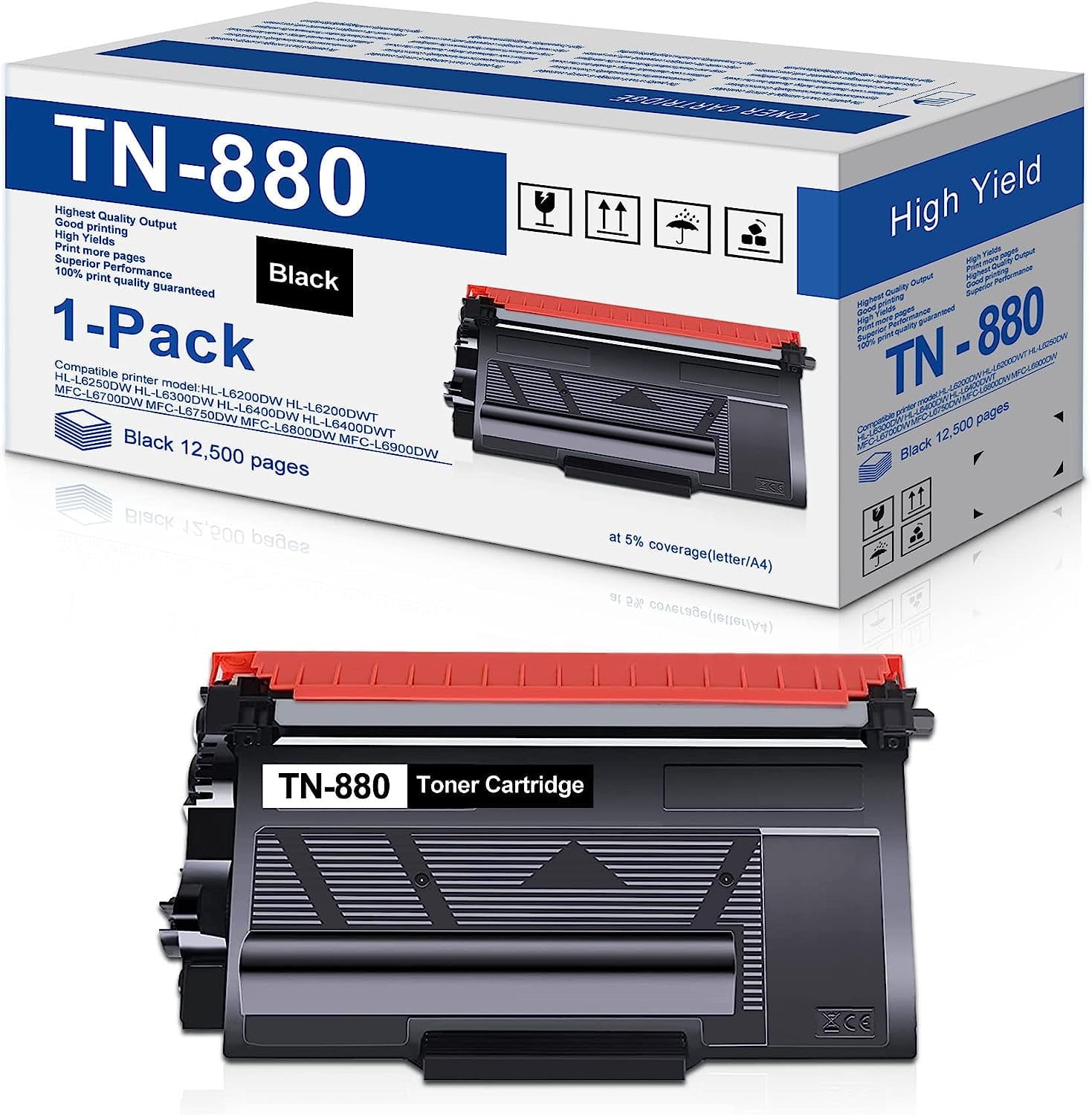 TN880 Toner Cartridge Replacement for Brother TN880 Toner Compatible ...