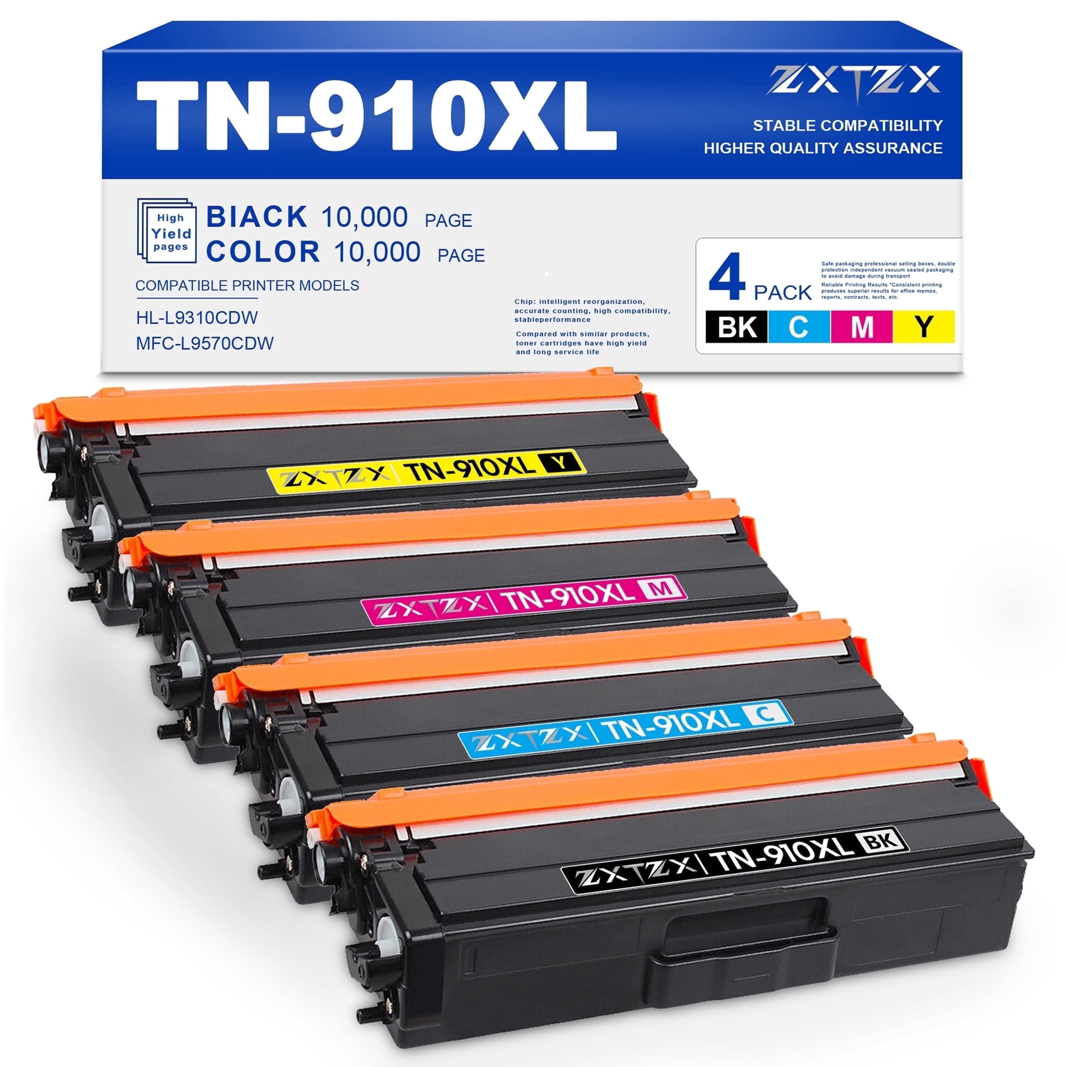 TN910 TN910XL Toner Cartridge Compatible for Brother TN910 Toner Black ...