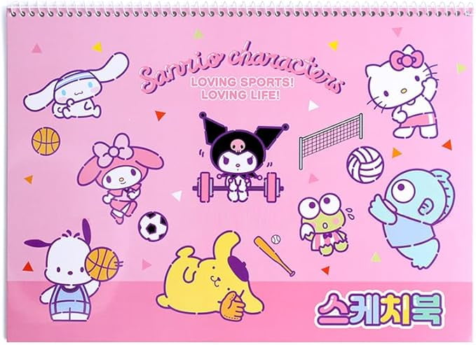 TNB Cute Anime Character Illustration Coloring Drawing Pad, Spiral ...