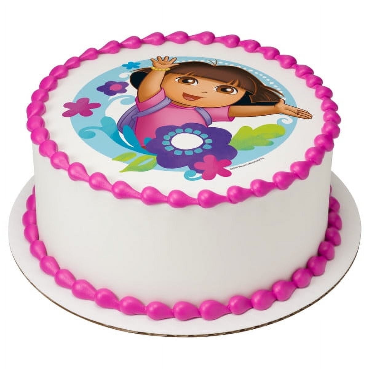 TNCT's Dora the Explorer Edible Icing Image Cake Topper- 6 inch Round ...