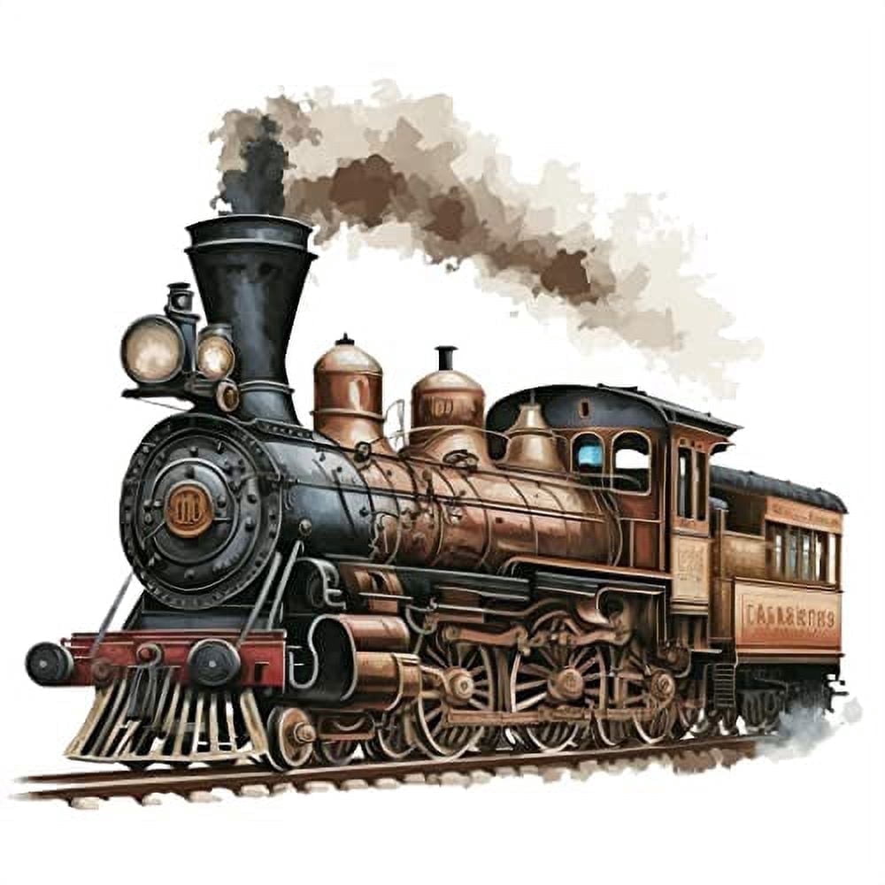 Steam Train #9 Edible Image Icing Cake Topper for Quarter Sheet Cake ...